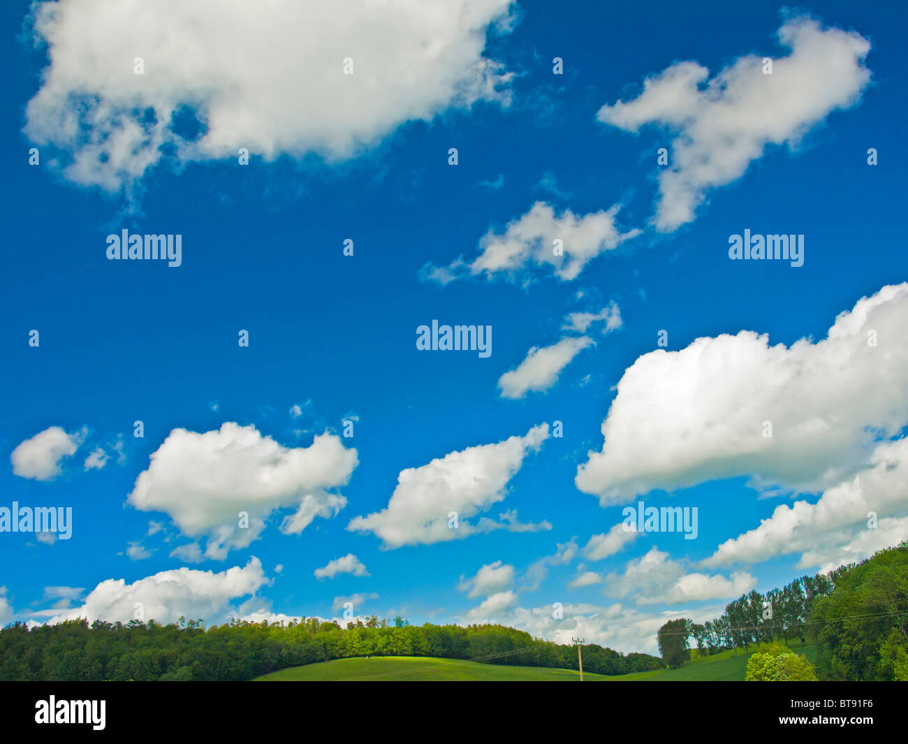 a windy day with blue sky Stock Photo - Alamy