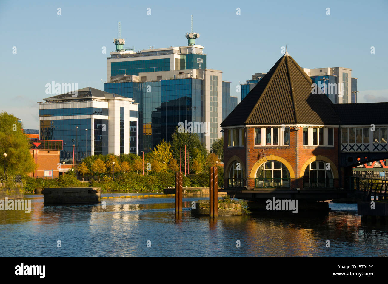 The Exchange Quay offices from the Sam Platts pub, across the ...