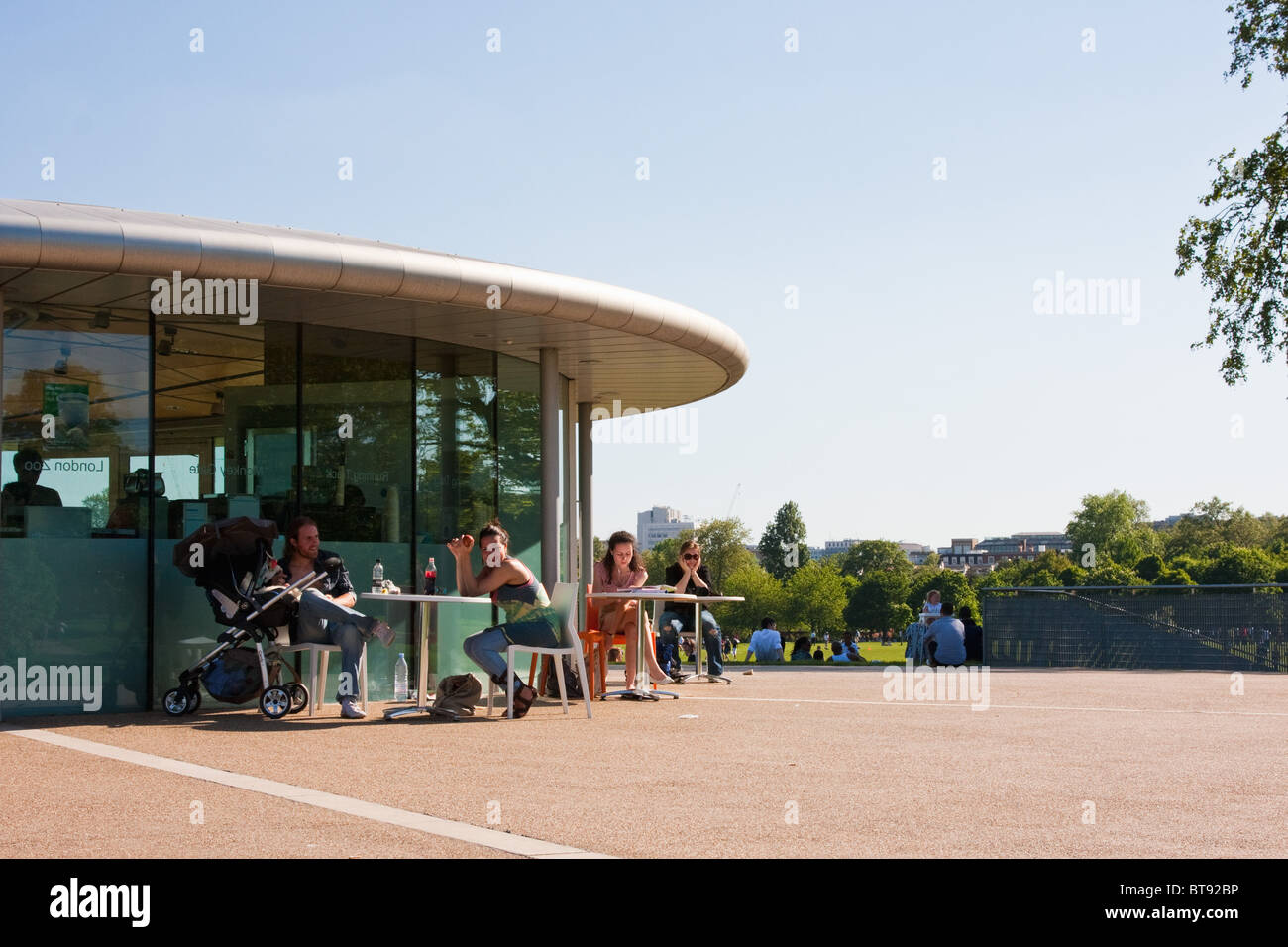 People at the new Regent's Cafe, London in May 2010 Stock Photo - Alamy