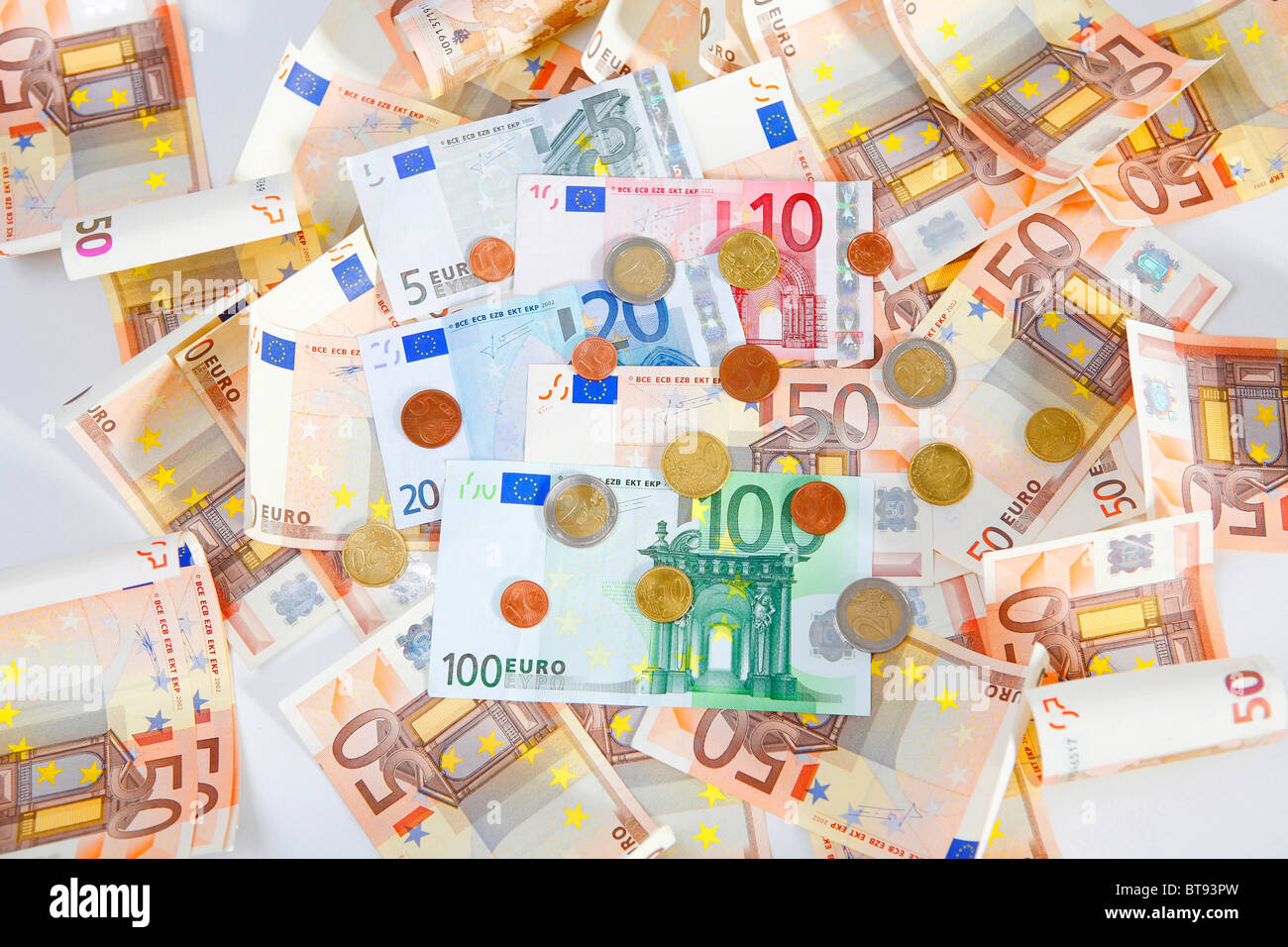 Banknotes and coin money Stock Photo - Alamy