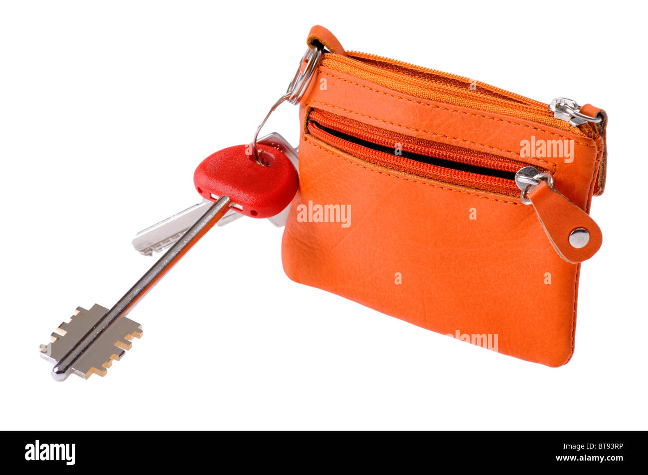 object on white - handbag for key isolated close up Stock Photo - Alamy