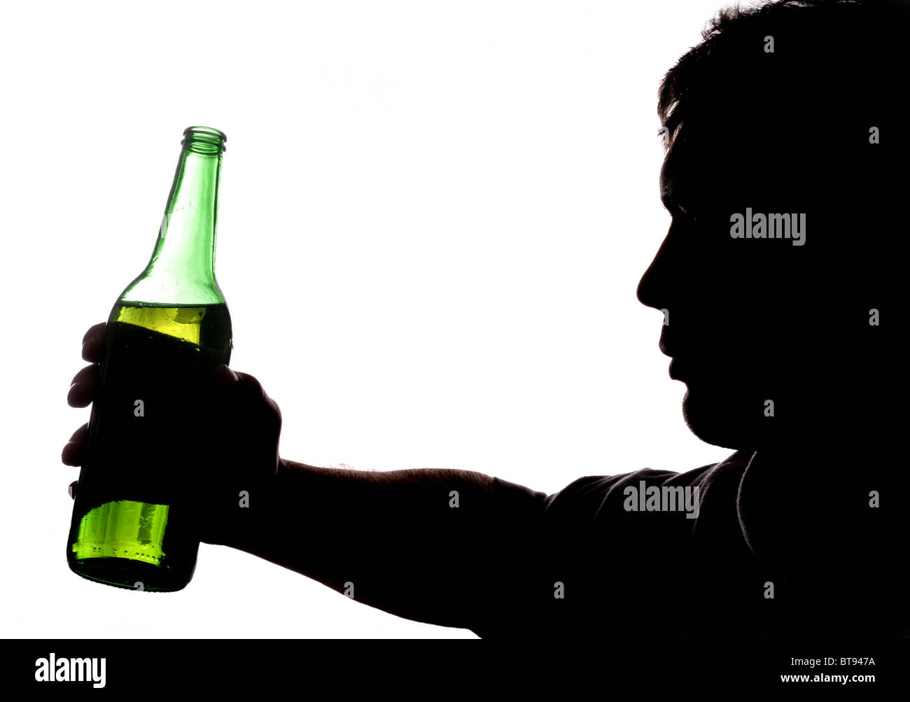 Drinking A Beer Silhouette
