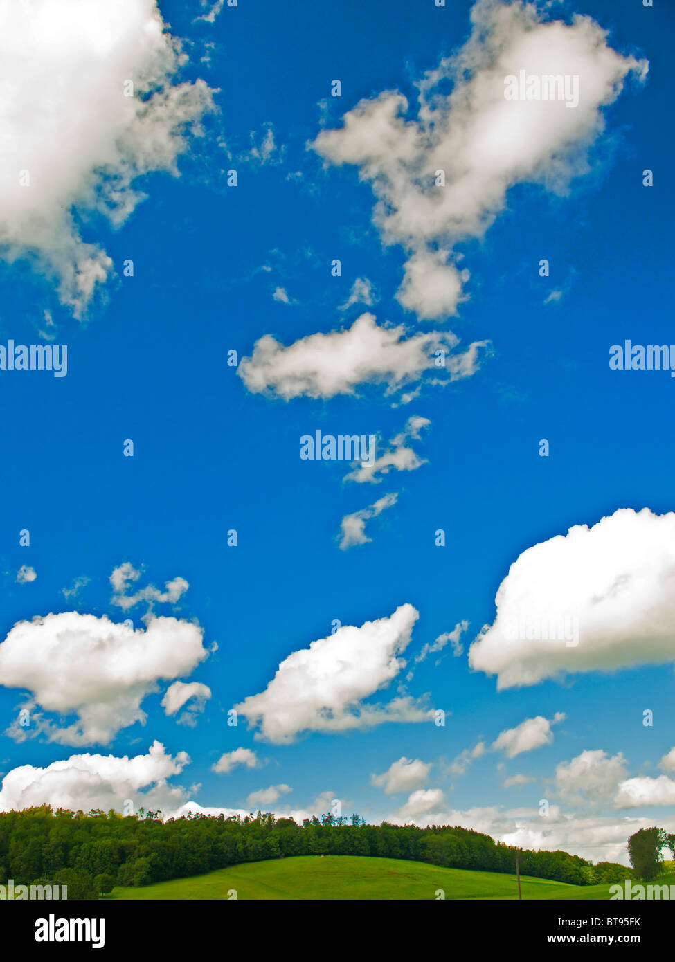 a windy day with blue sky Stock Photo - Alamy