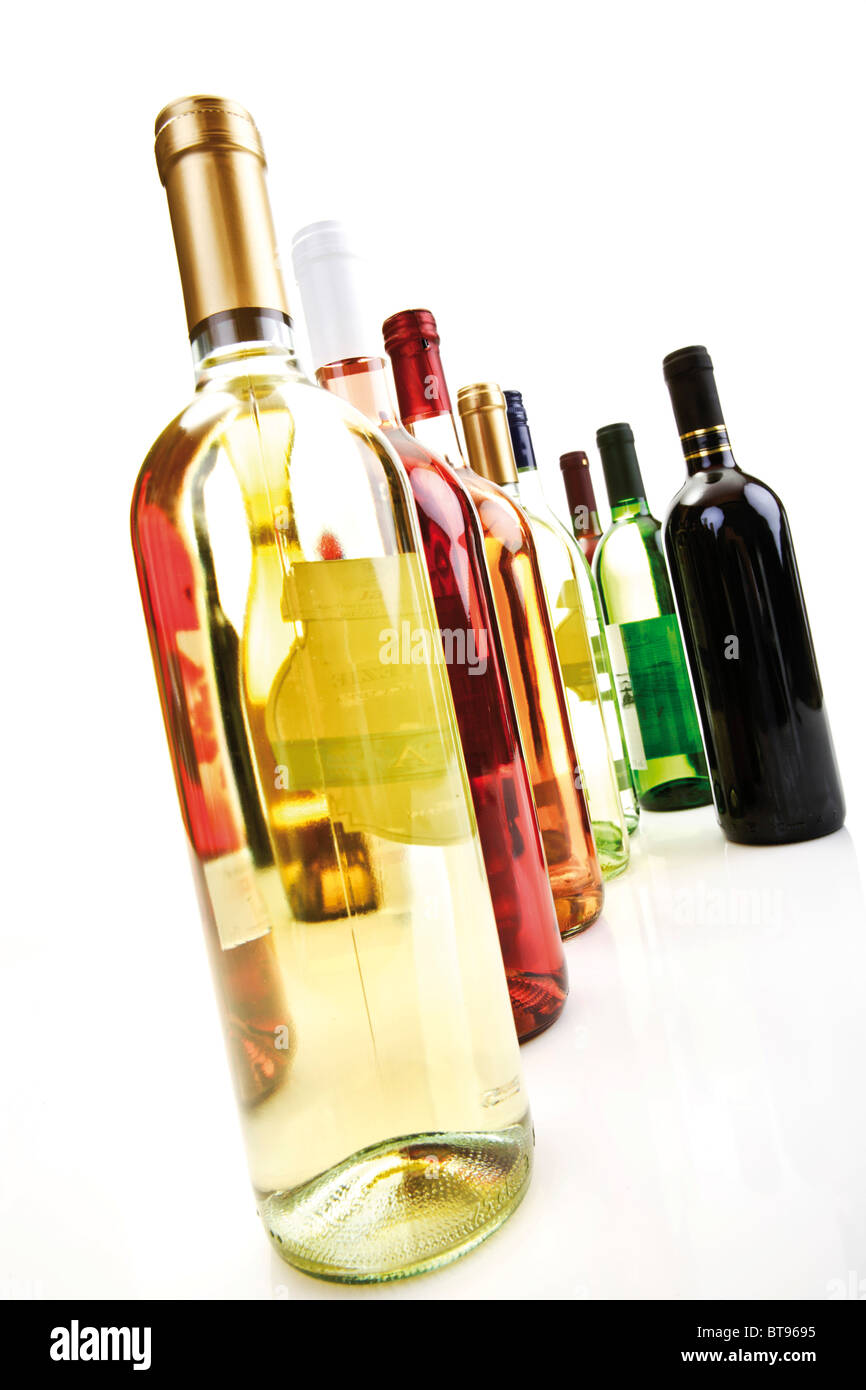 Bottles of wine Stock Photo - Alamy
