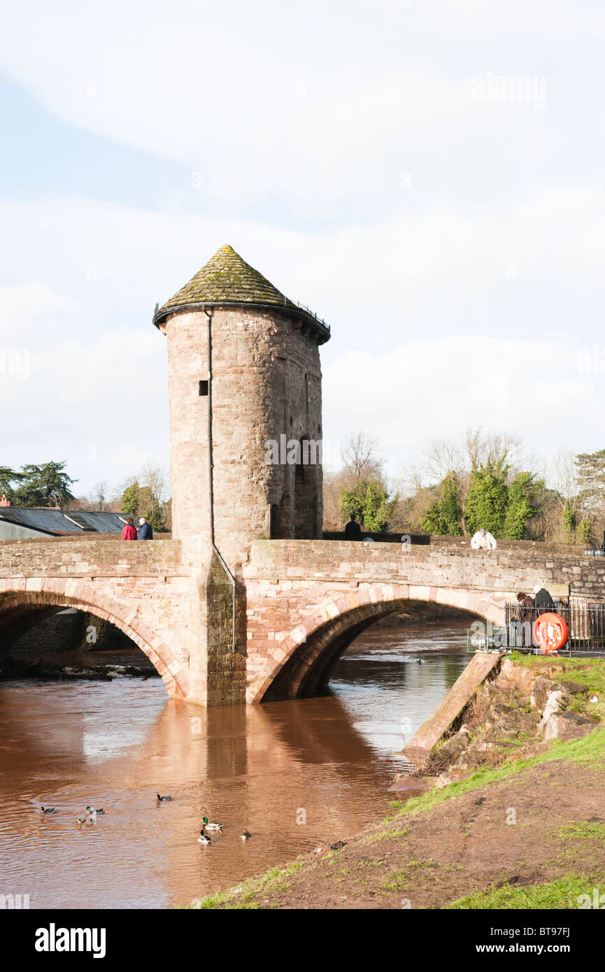 Monnow Bridge in Monmouth Stock Photo - Alamy