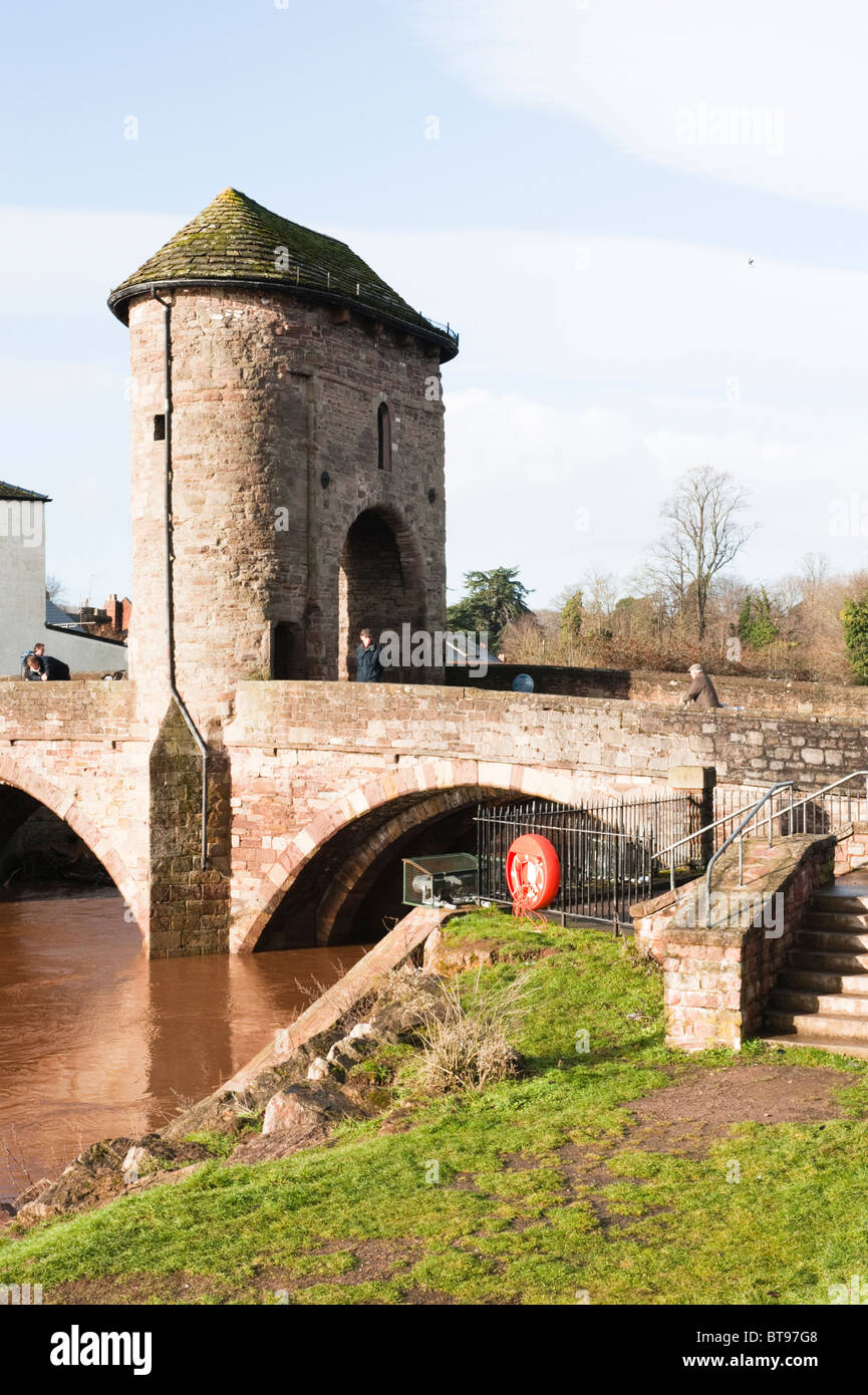 The Monnow Bridge in Monmouth Stock Photo - Alamy