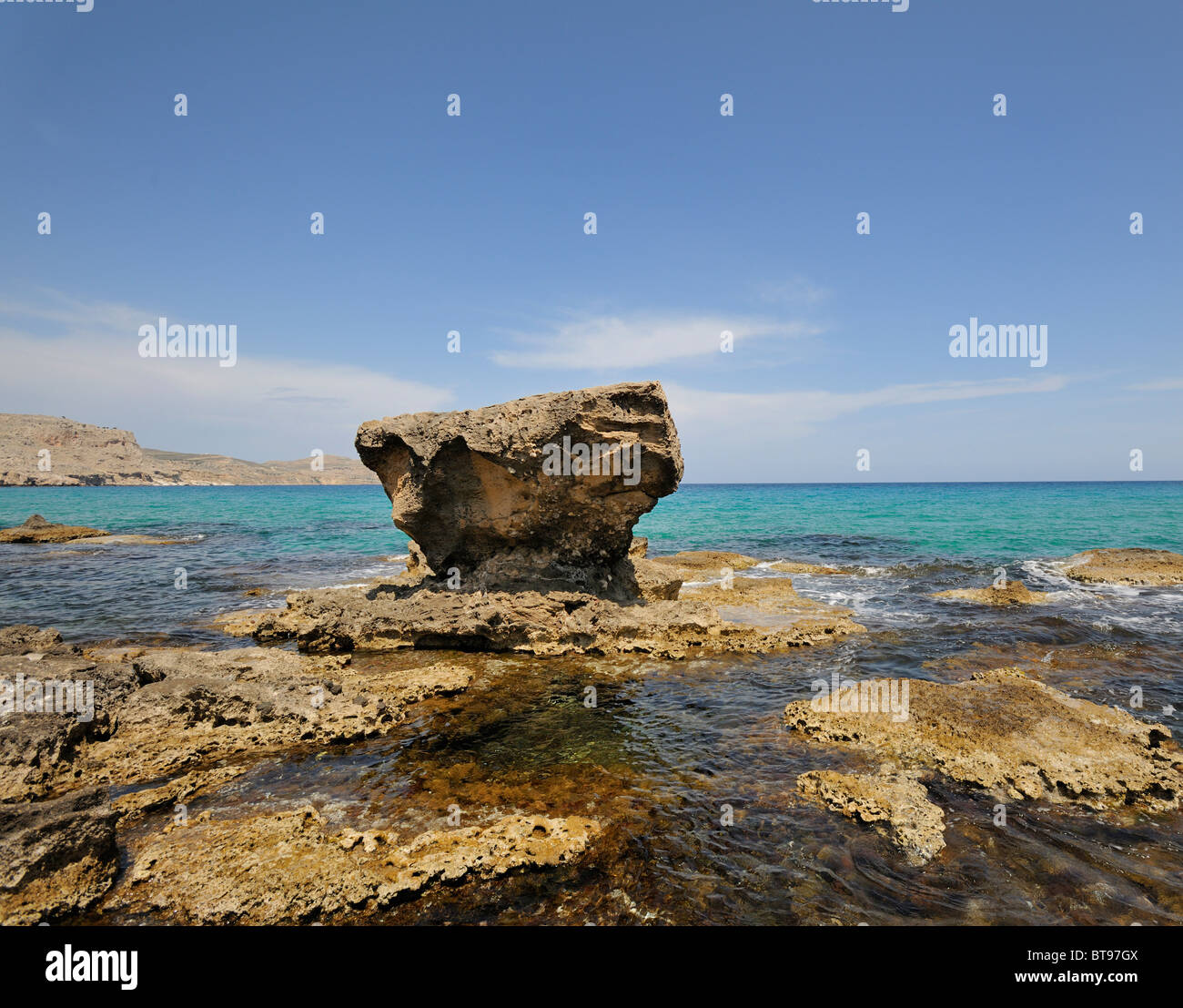Malona Bay, Charaki, Rhodes, Greece, Europe Stock Photo - Alamy