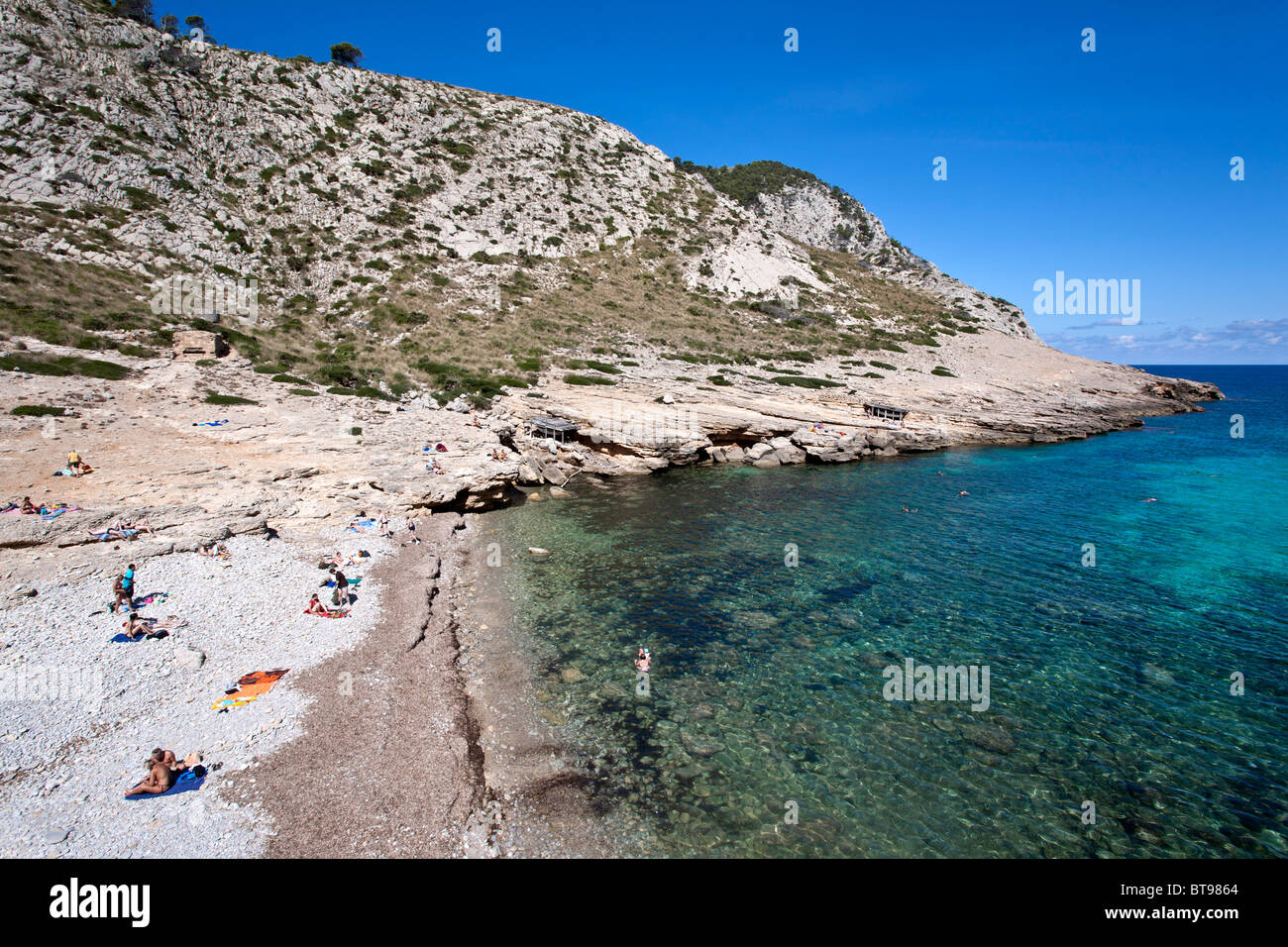Cala Figuera beach. Formentor. Mallorca Island. Spain Stock Photo - Alamy