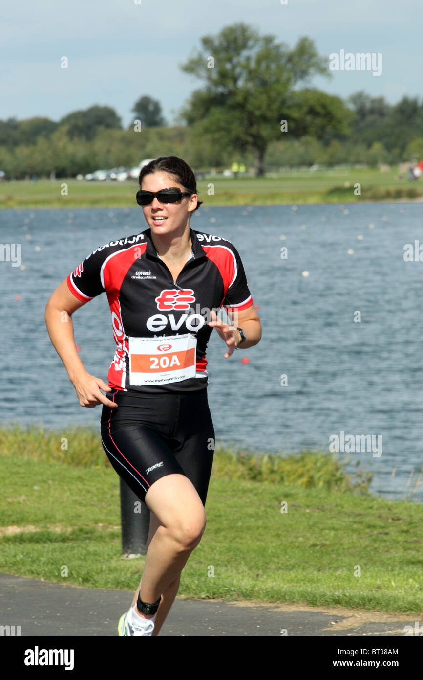 Triathlon Lake Dorney Windsor Stock Photo - Alamy