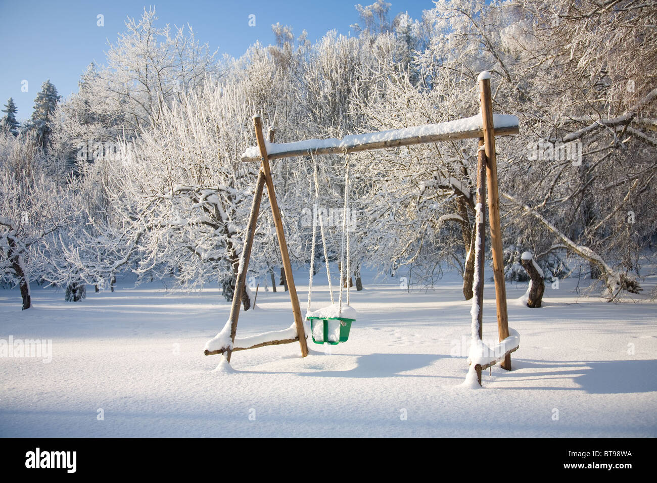Wooden Swing High Resolution Stock Photography and Images - Alamy