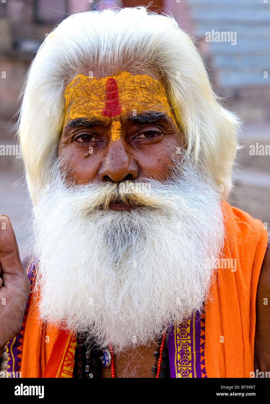Holy Man, Varanasi, India Stock Photo - Alamy