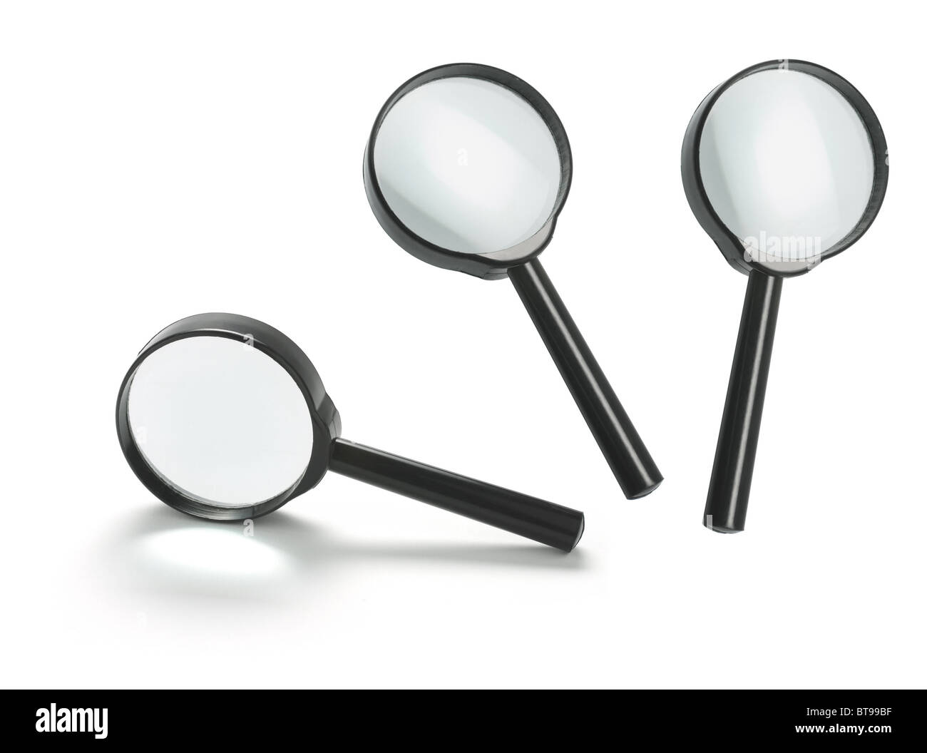 Magnifying glass still life Cut Out Stock Images & Pictures - Alamy