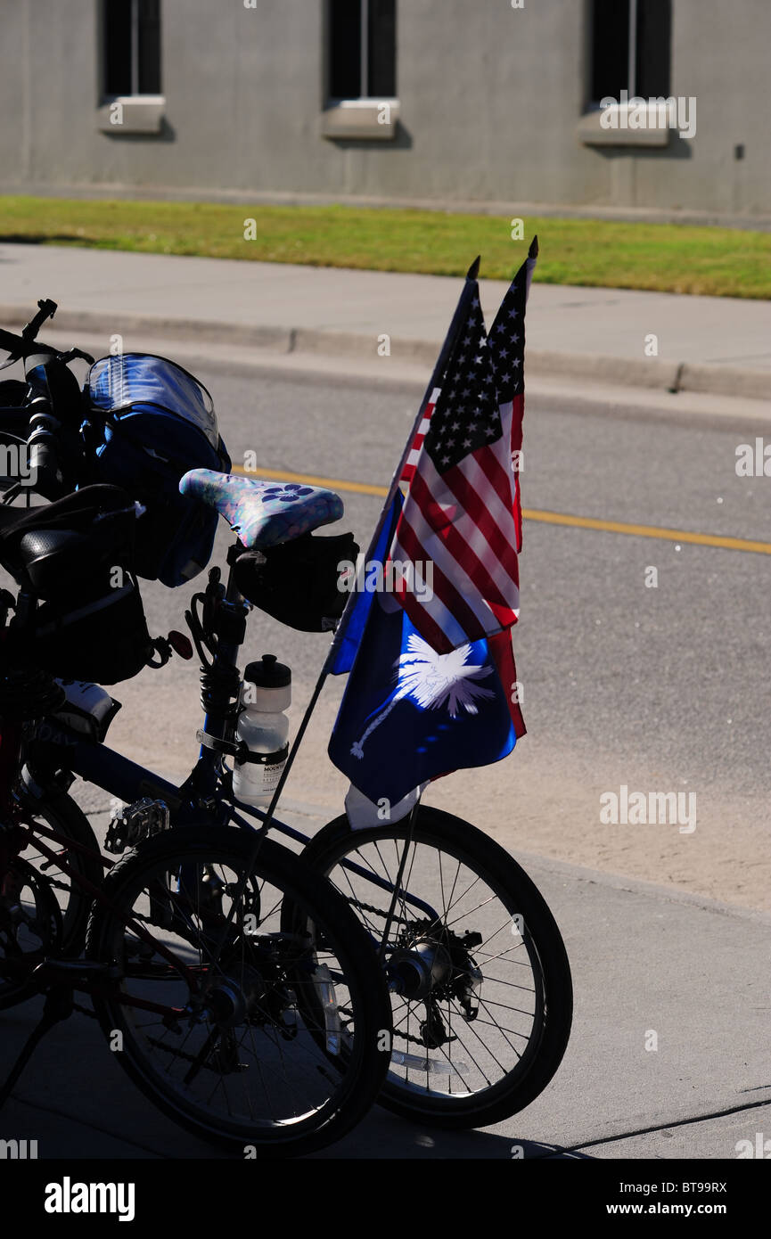 Bicycle with Flags Stock Photo - Alamy