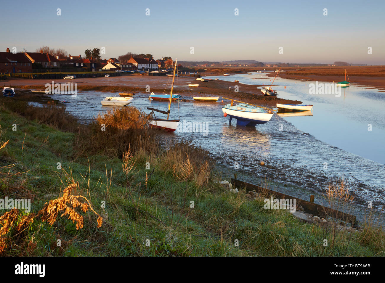 Burnham Overy Staithe on the North Norfolk Coast Stock Photo - Alamy
