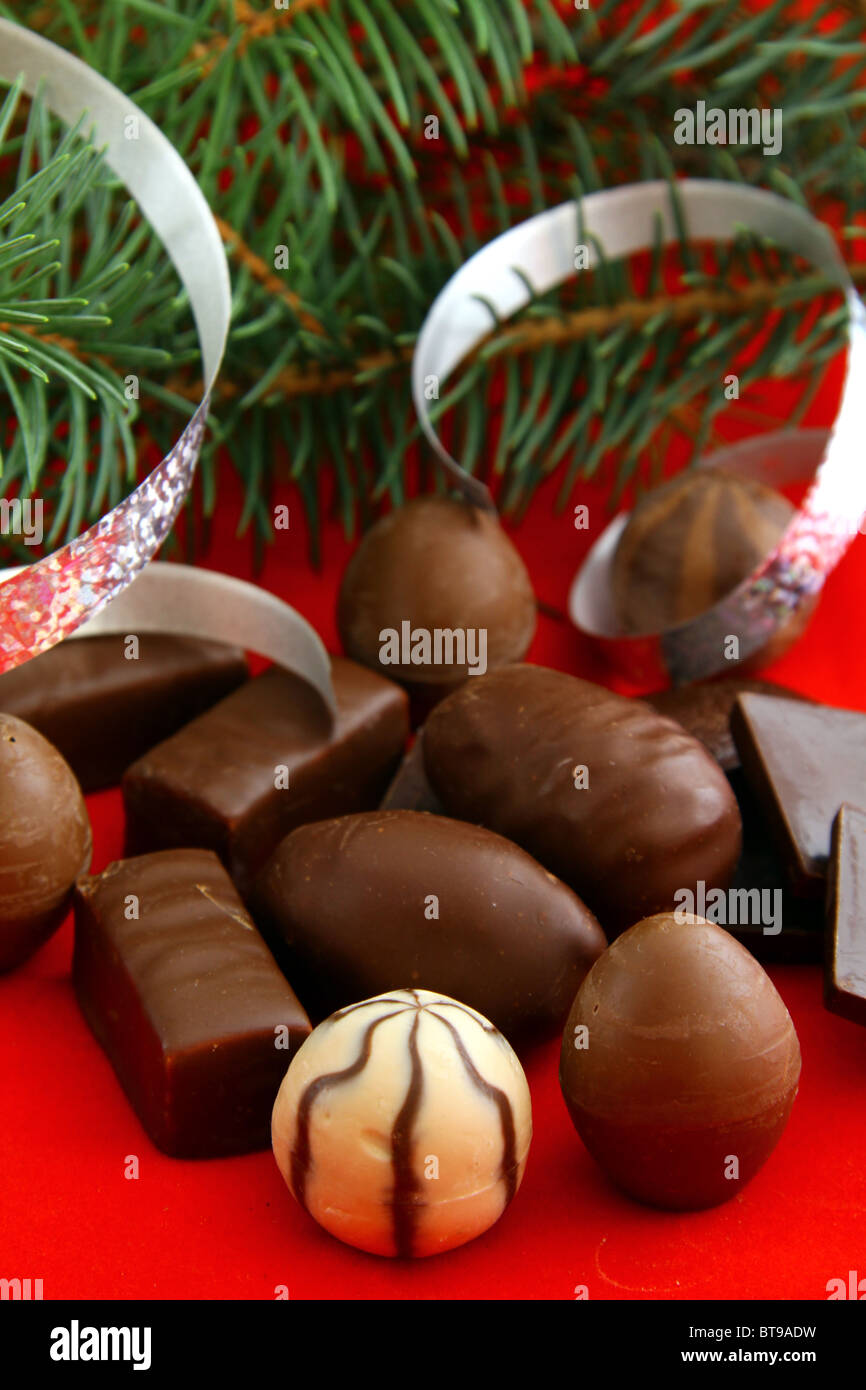 Chocolates for Christmas Stock Photo - Alamy