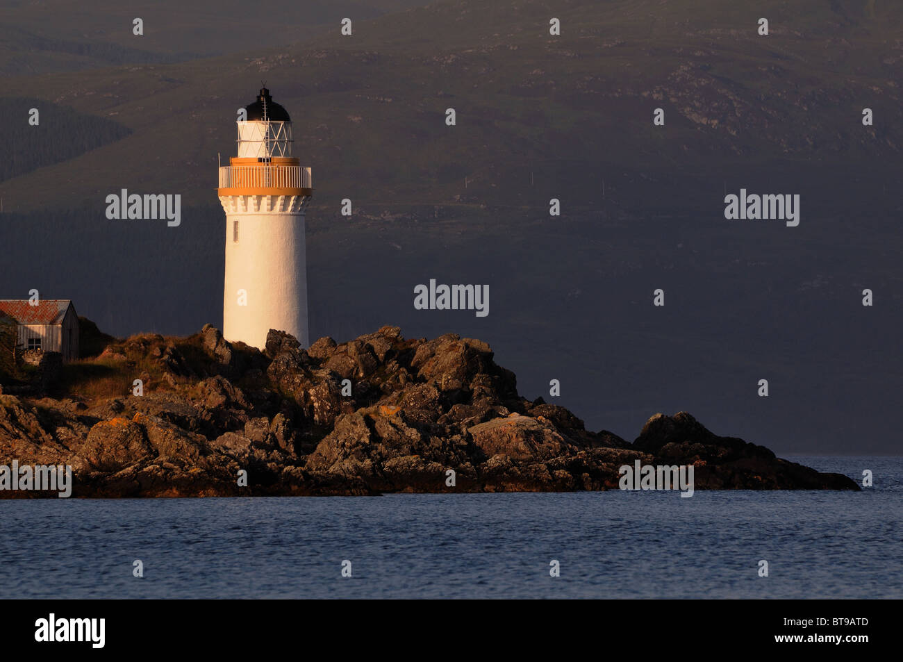 Ornsay lighthouse, Sound of Sleat, Isle of Skye, Scotland Stock Photo ...