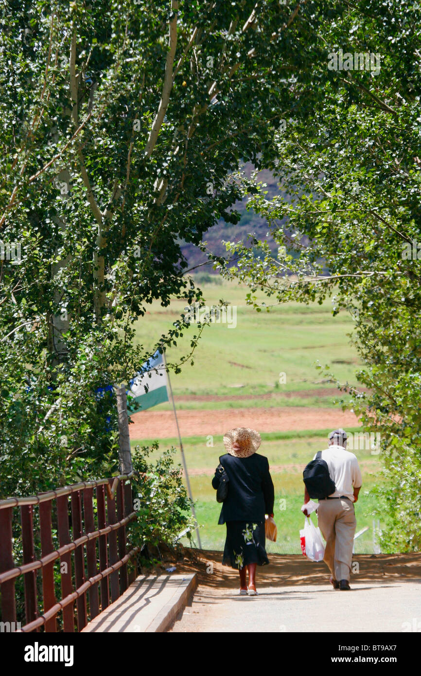 South Africa Lesotho Border Stock Photo - Alamy