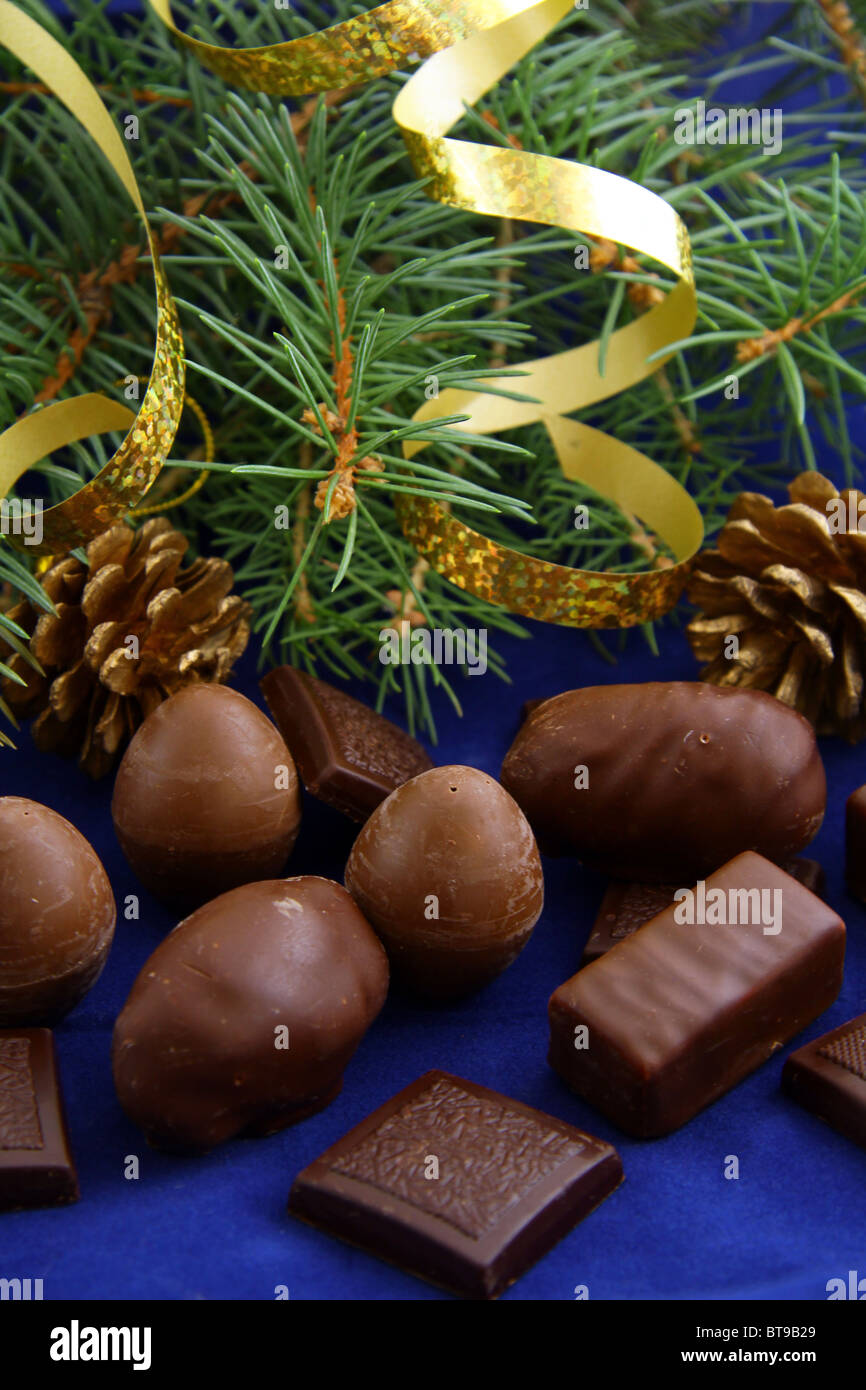 Chocolates for Christmas Stock Photo - Alamy