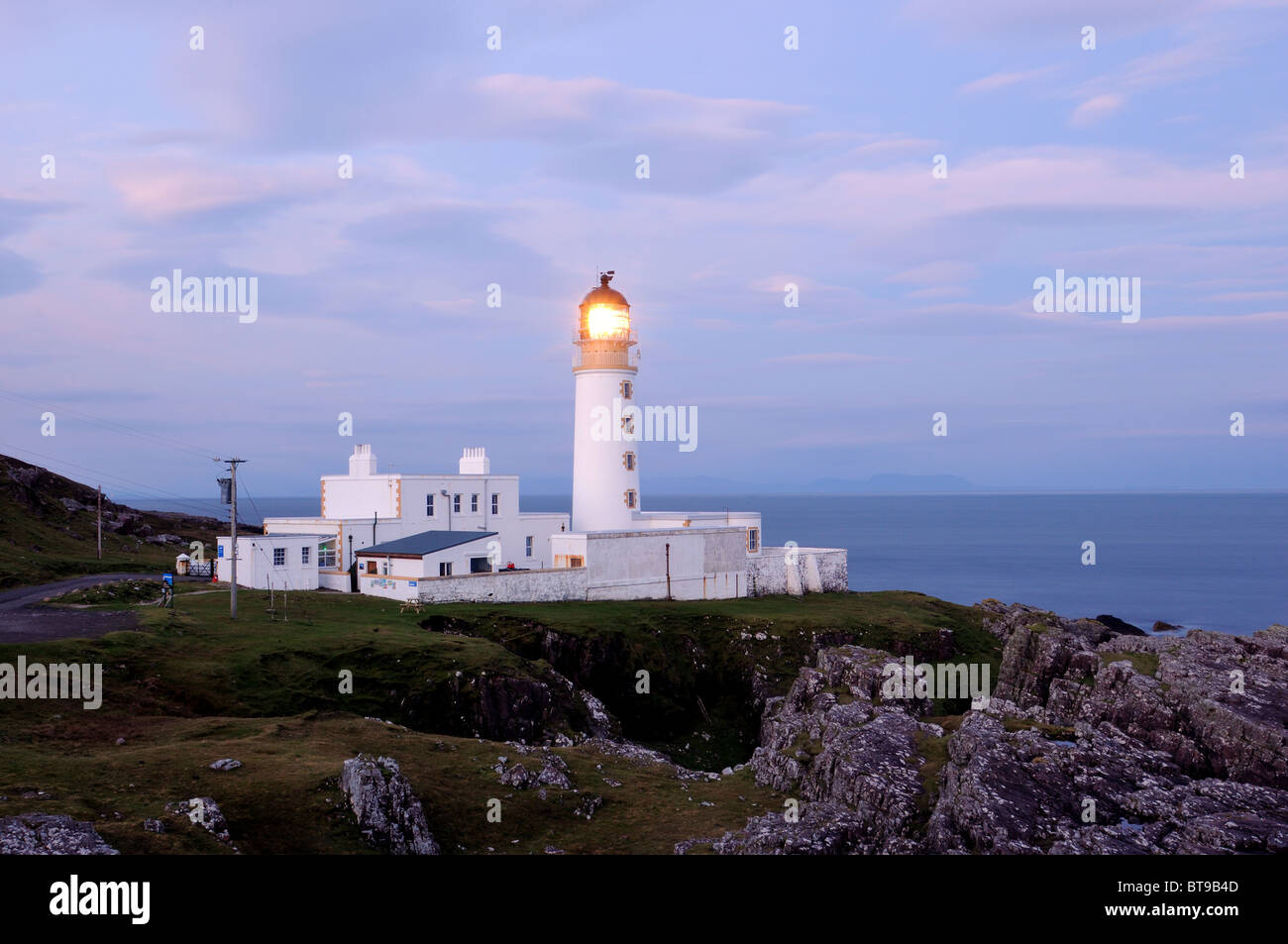 Rua Reidh lighthouse at dawn, Wester Ross, Scotland Stock Photo - Alamy