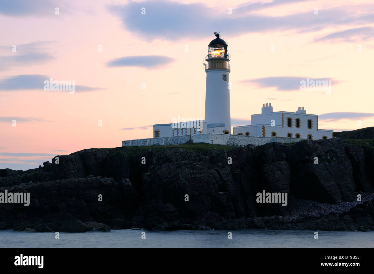 Rua Reidh lighthouse at sunrise, Wester Ross, Scotland Stock Photo - Alamy