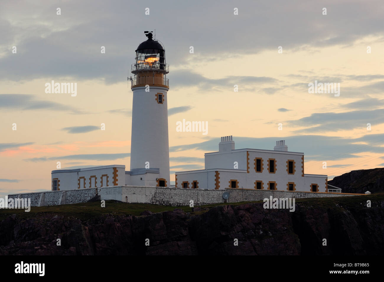 Rua Reidh lighthouse at sunrise, Wester Ross, Scotland Stock Photo - Alamy