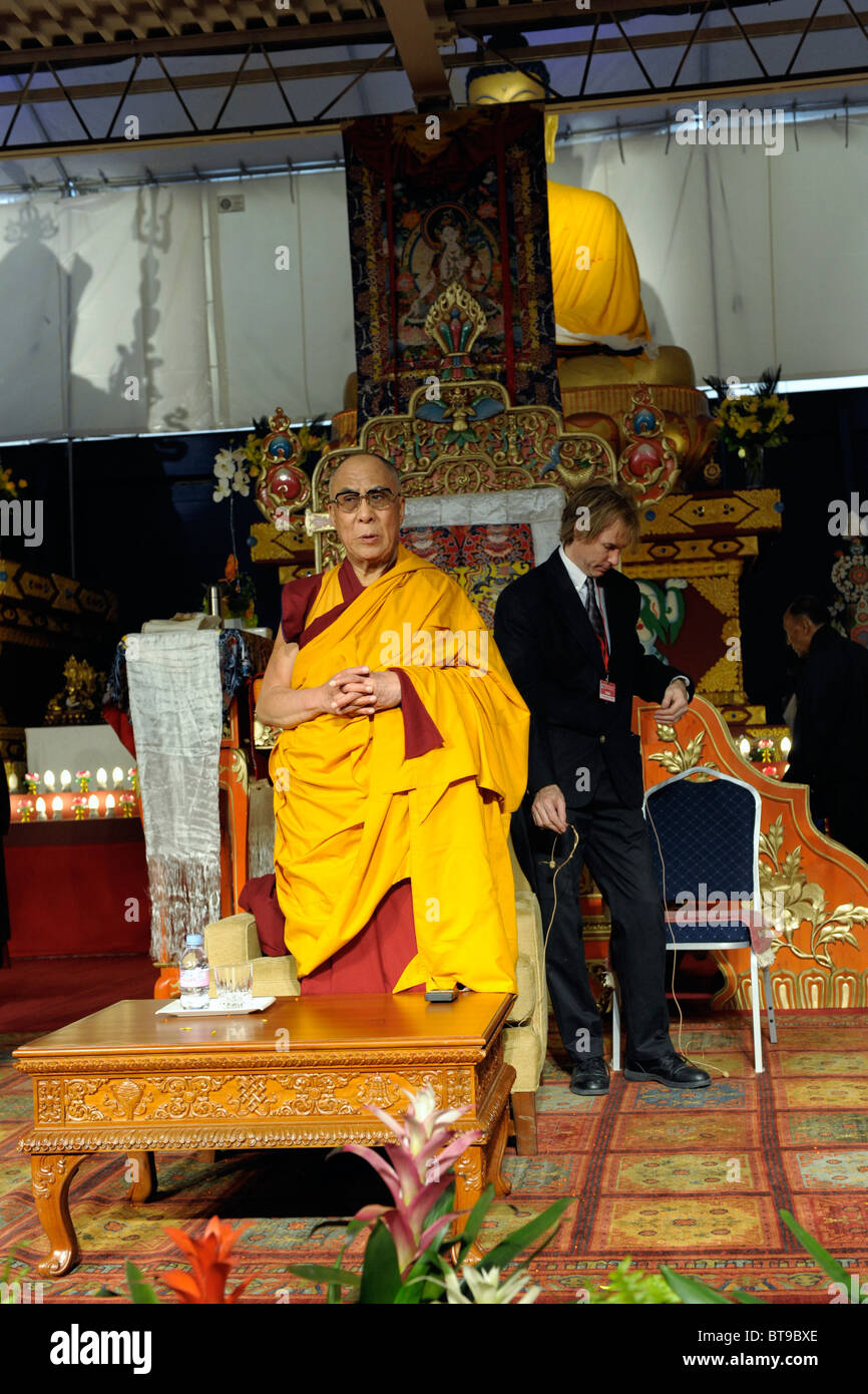 His Holiness the 14th Dalai Lama attends the dedication of the Tibetan ...