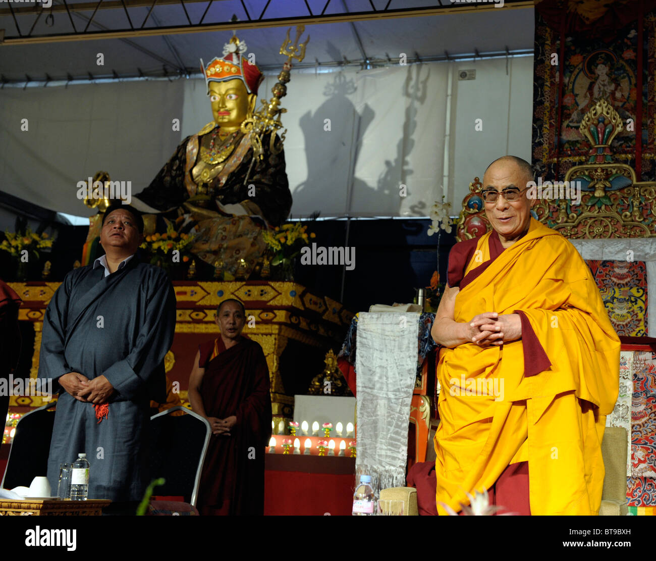 His Holiness the 14th Dalai Lama attends the dedication of the Tibetan ...
