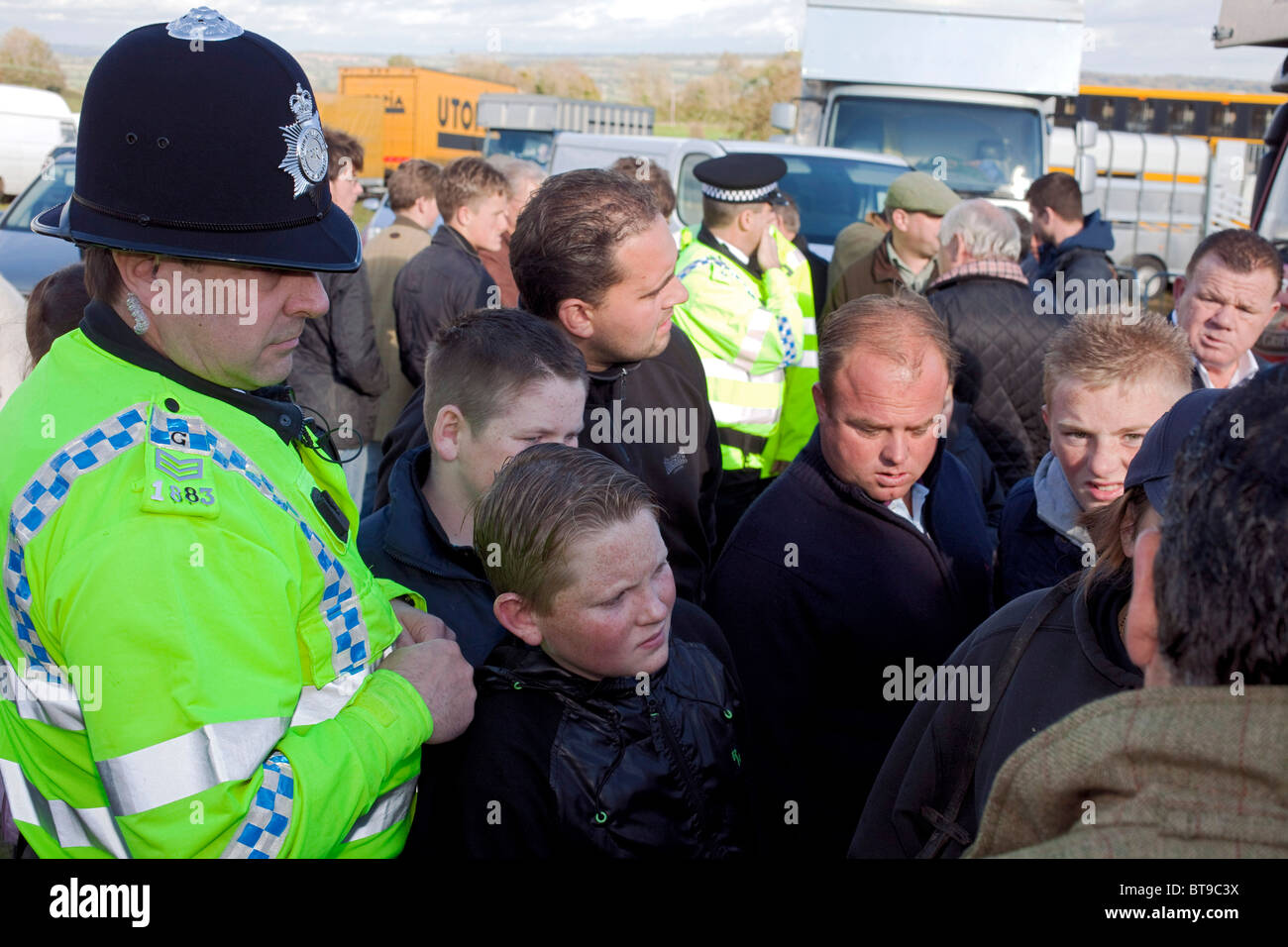 A police officer is trying to deal with the confusion over the sale of ...
