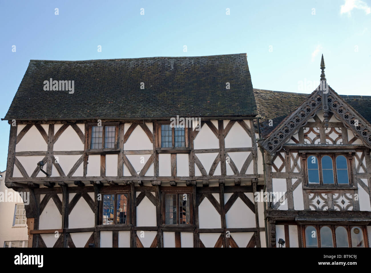 Detail of building in Ludlow Stock Photo - Alamy