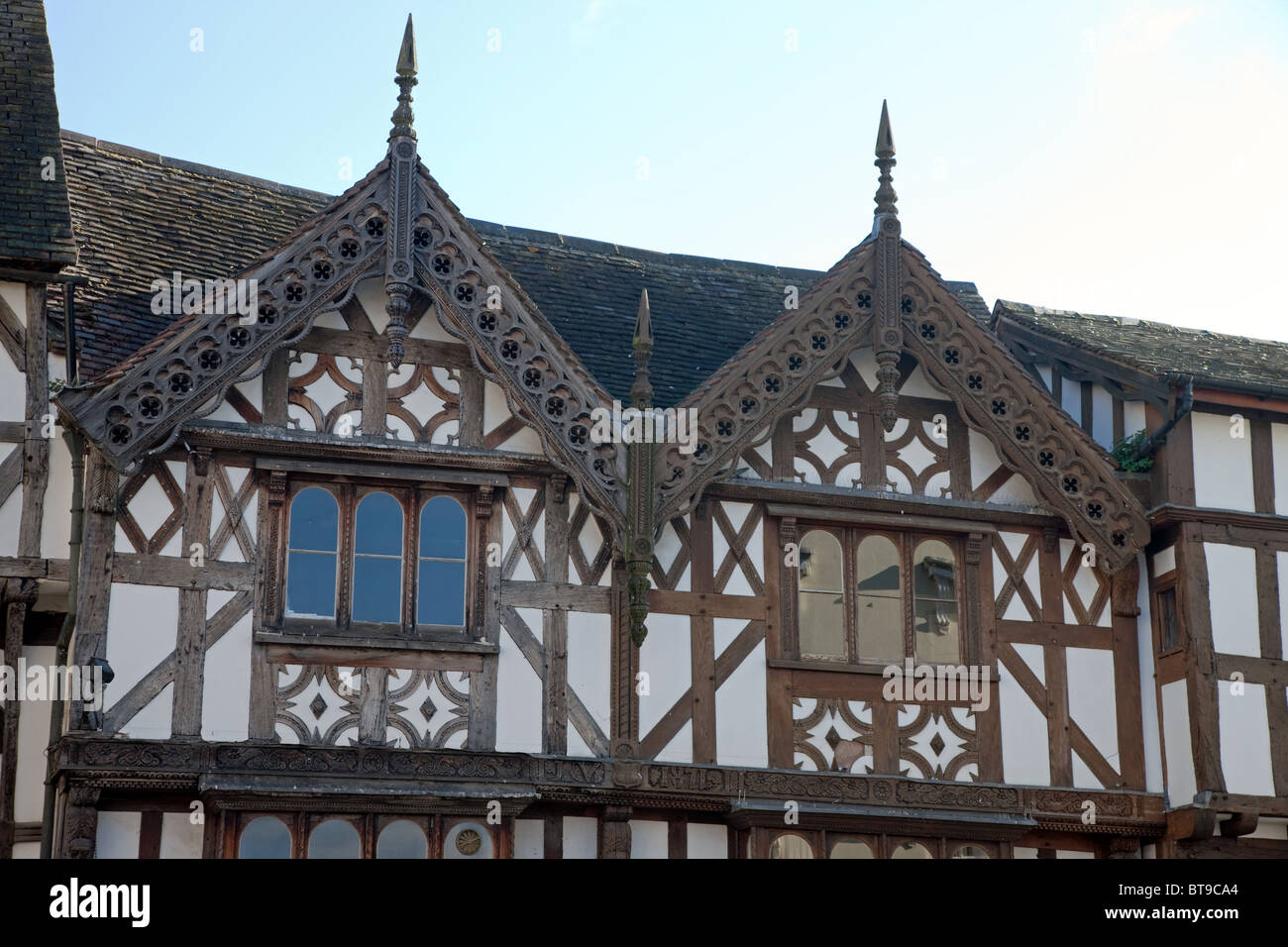 Detail of building in Ludlow Stock Photo - Alamy