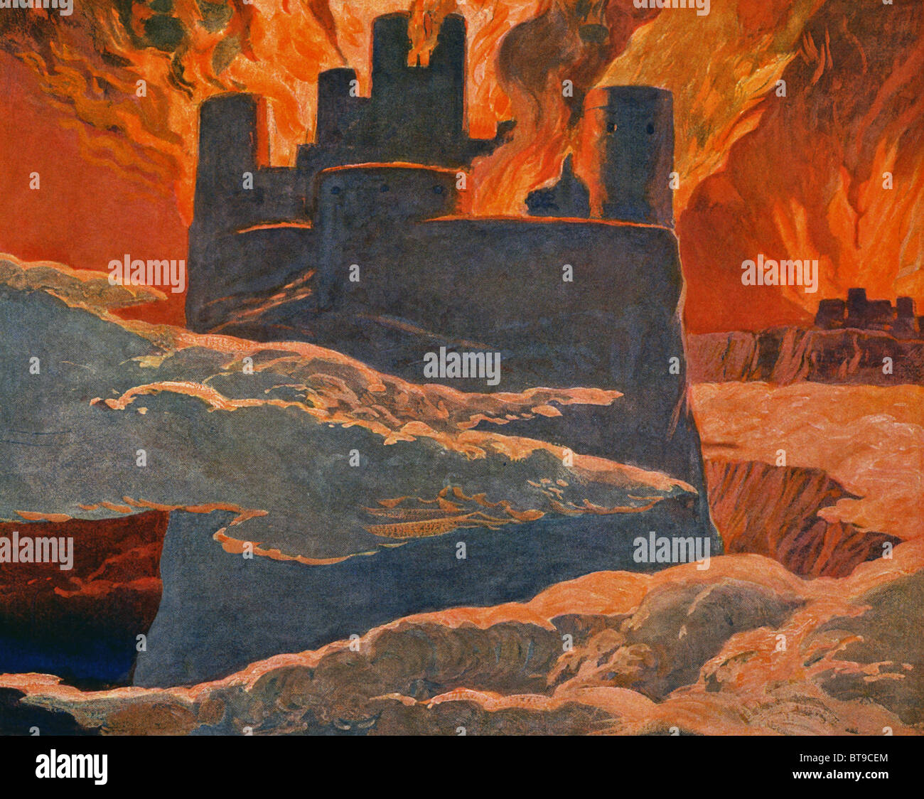 Norse myth says Ragnarok (doom of the gods) is when fire (pictured here ...