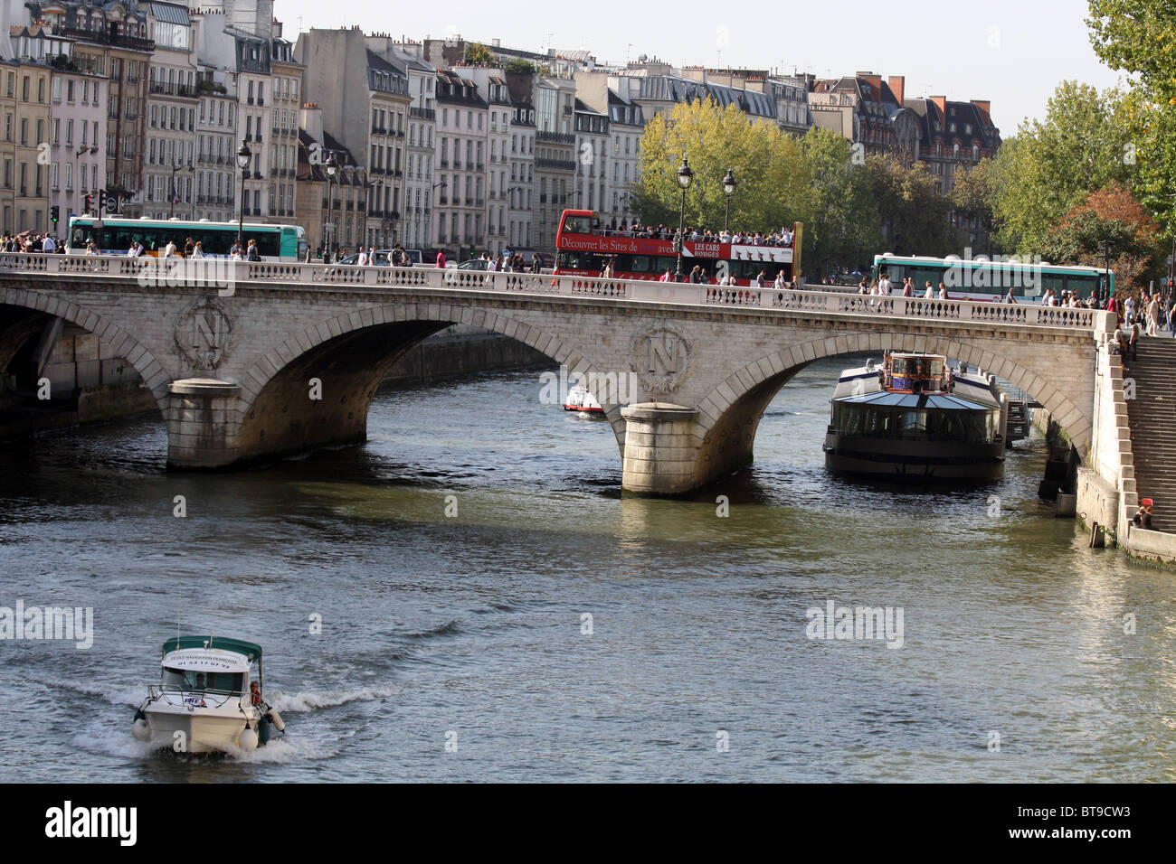 Bridge Crossing The Seine River High Resolution Stock Photography and ...