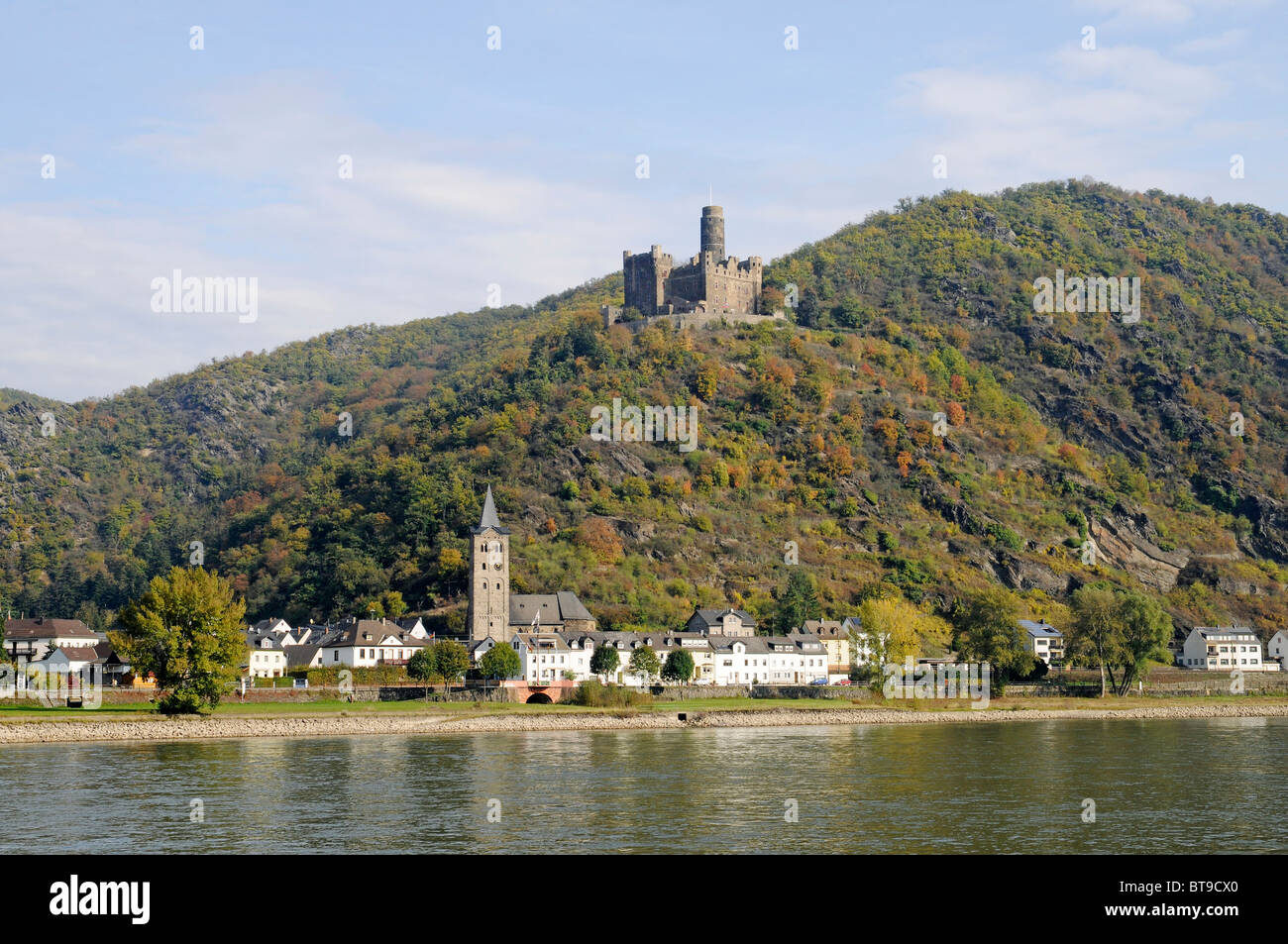 Burg Maus Castle, Wellmich, St. Goarshausen, Rhine River, UNESCO World ...