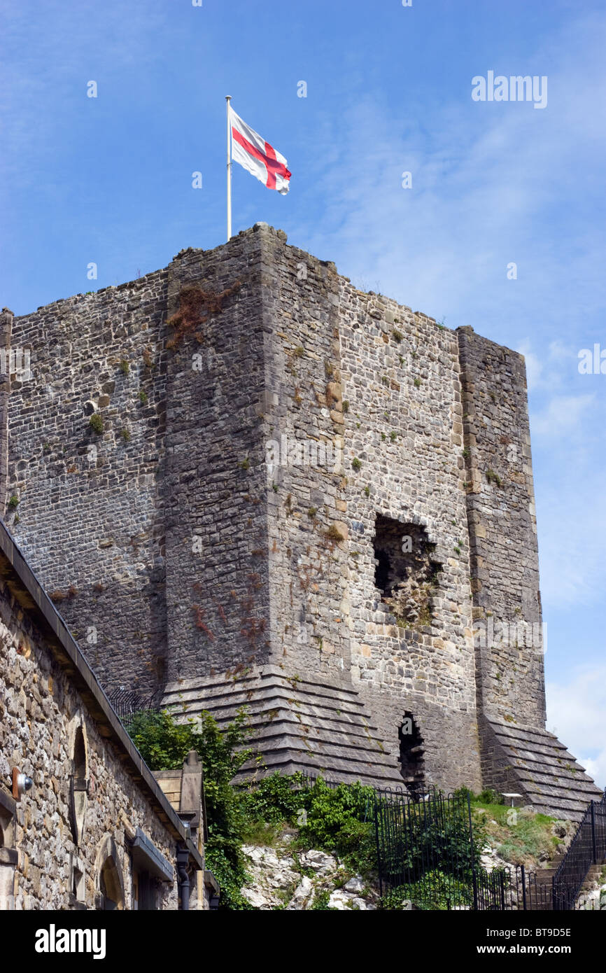 The keep of Clitheroe Castle in Lancashire Stock Photo - Alamy