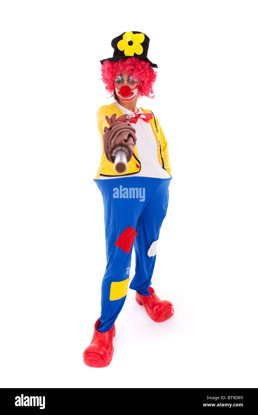 Clown laughing and pointing hi-res stock photography and images - Alamy
