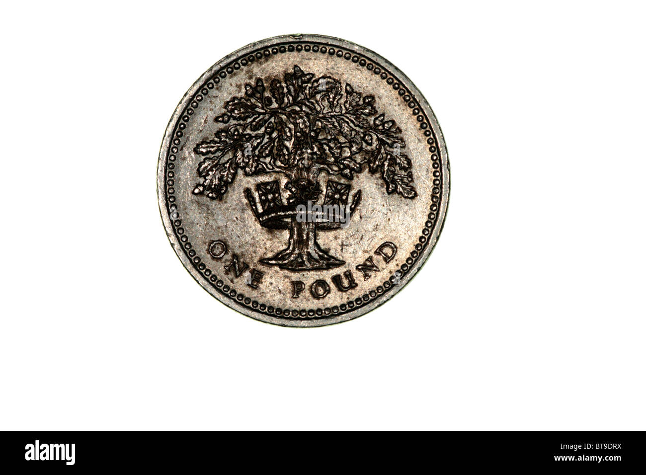 Pound coin design England Stock Photo - Alamy