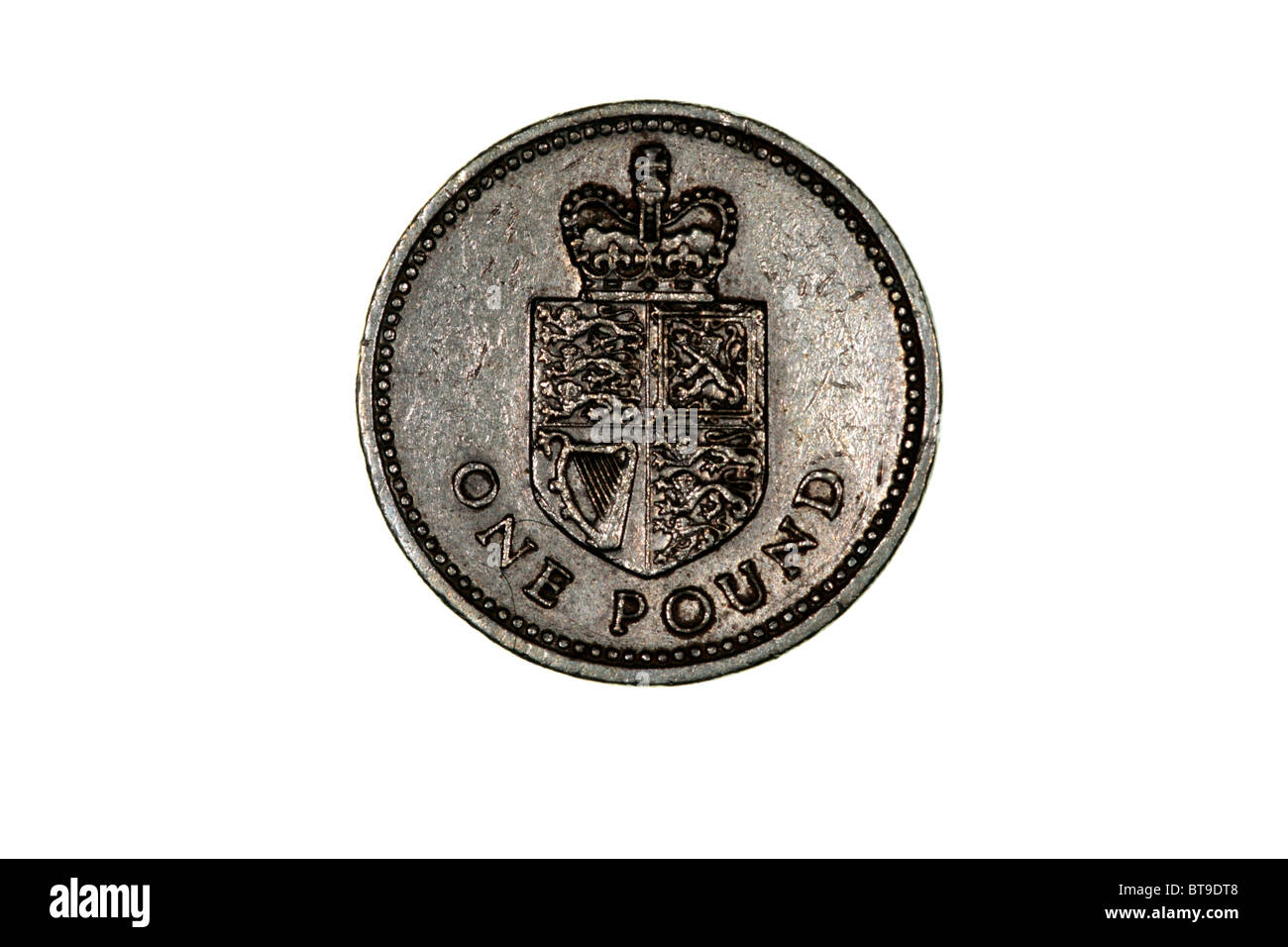 Pound coin design Stock Photo - Alamy