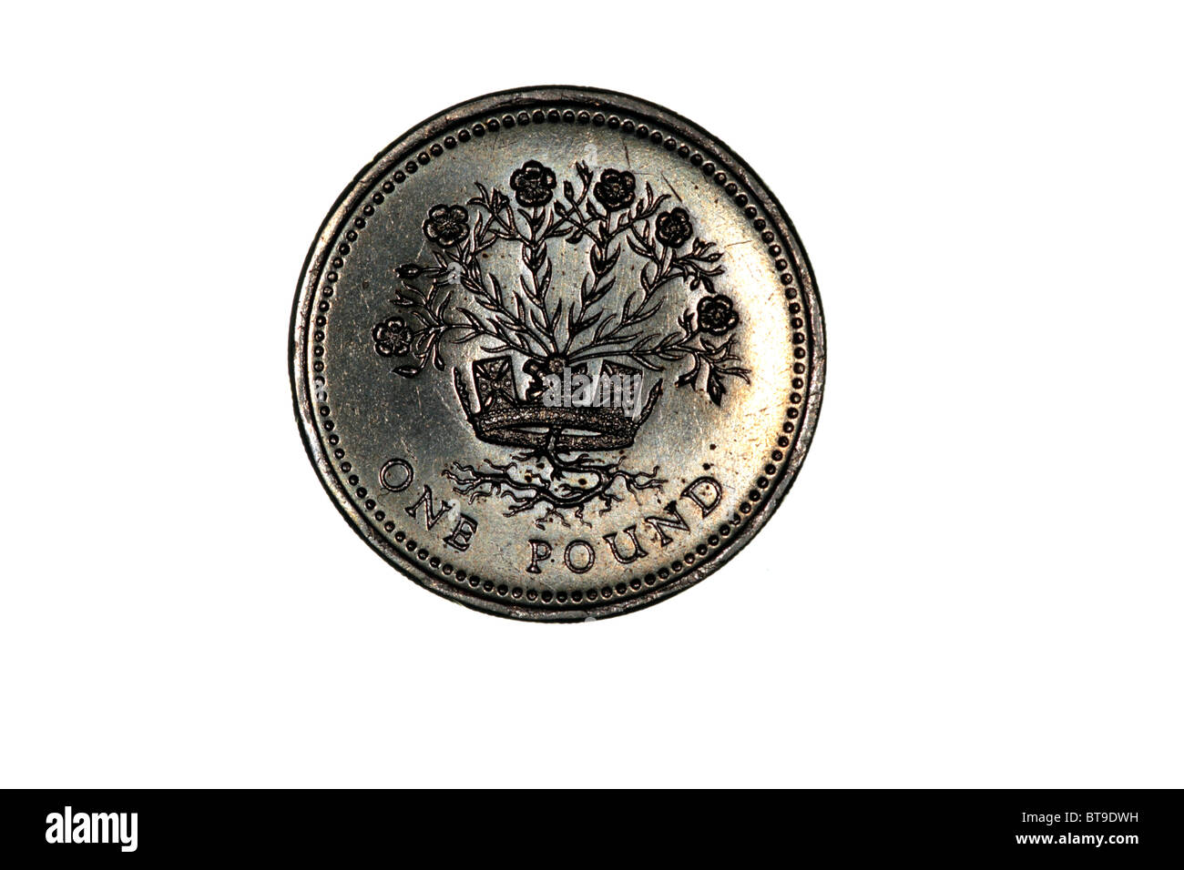 Pound coin design Northern Ireland Stock Photo - Alamy