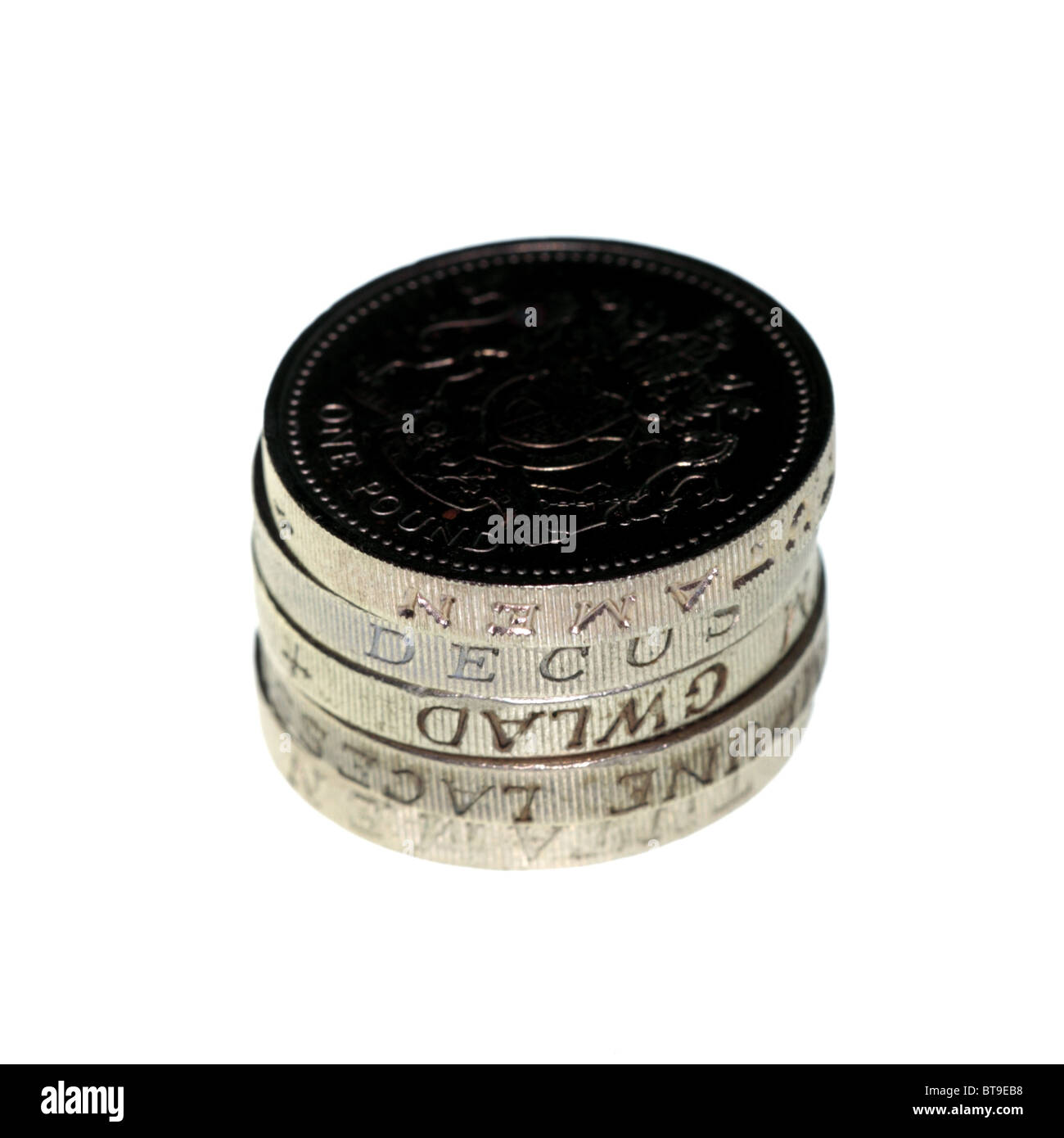 Old pound coins Cut Out Stock Images & Pictures - Alamy