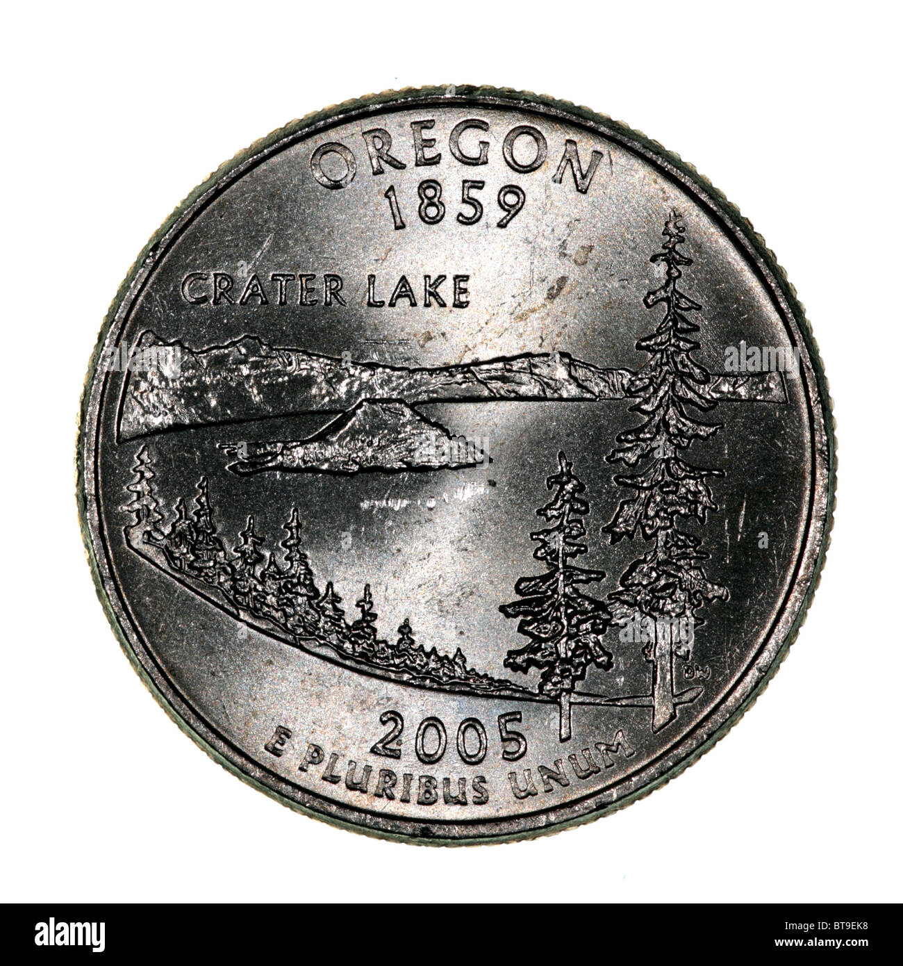 USA Quarter Oregon Stock Photo - Alamy