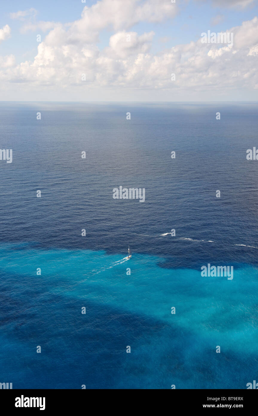 Yacht in open sea off east coast, Zakynthos, Ionian Islands, Greece ...
