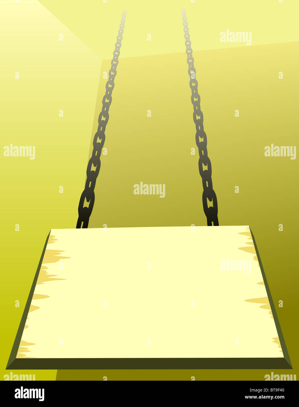 Illustration of a blank hanging sign Stock Photo - Alamy