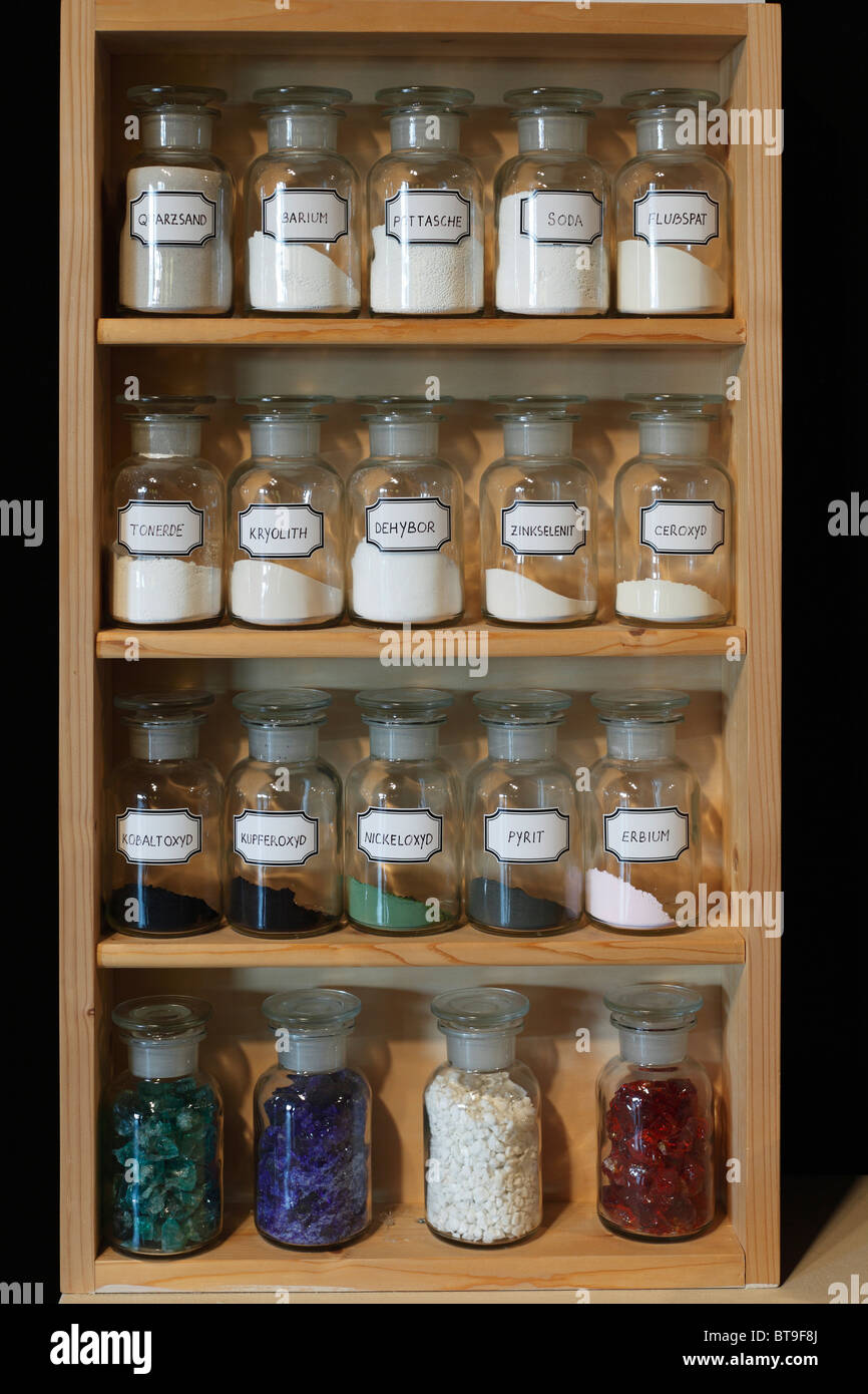 Ingredients for making glass, Museum of Glass, Stoelzle Glass Center ...