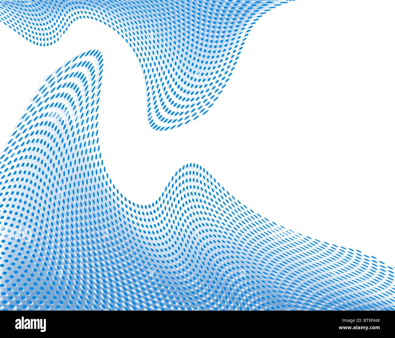 Abstract illustrated background pattern of blue dots Stock Photo - Alamy