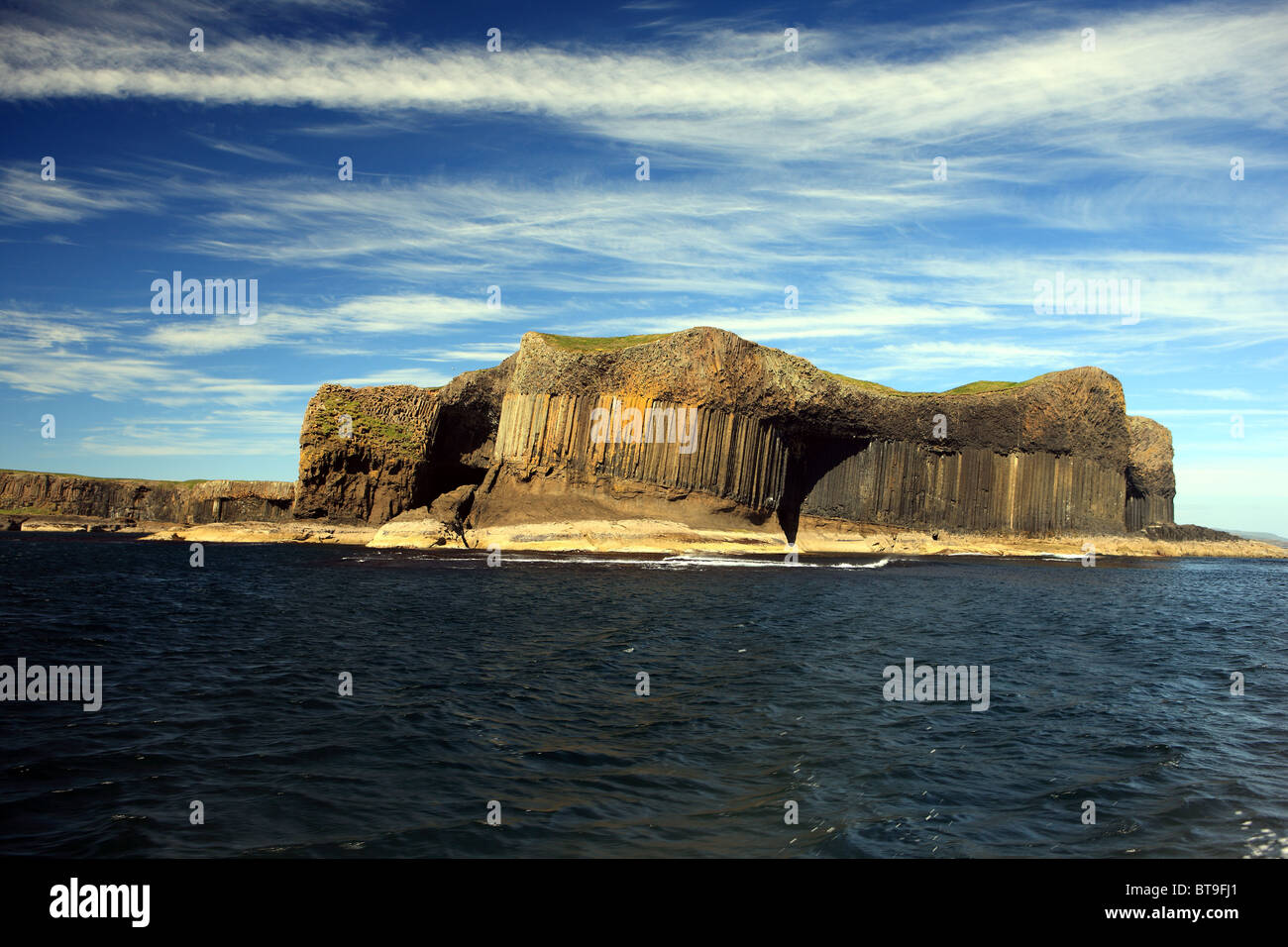 The island of Staffa on Scotland's West coast Stock Photo - Alamy