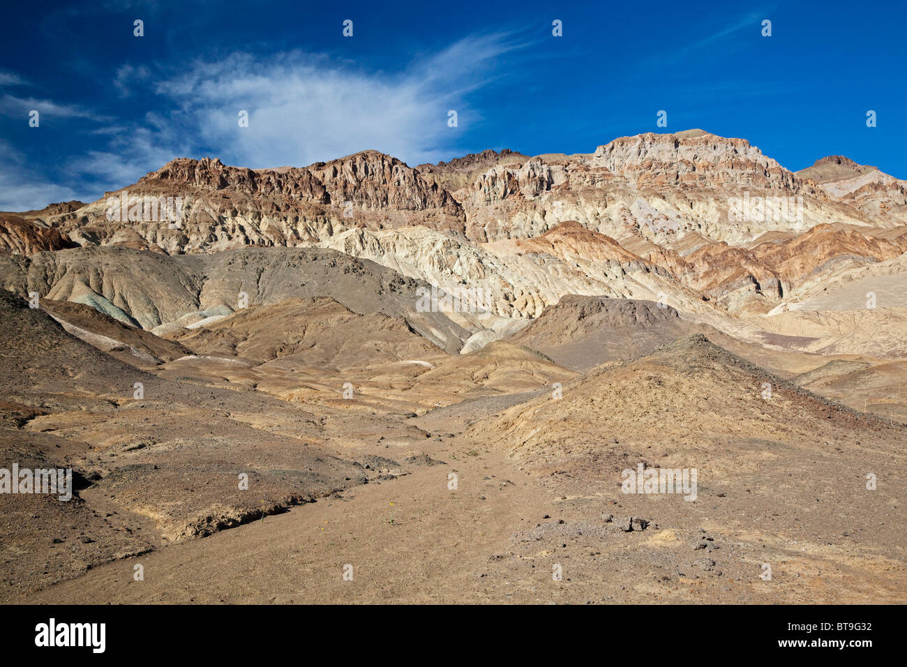 Artists Palette on Artist Drive, Death Valley National Park, Mojave ...