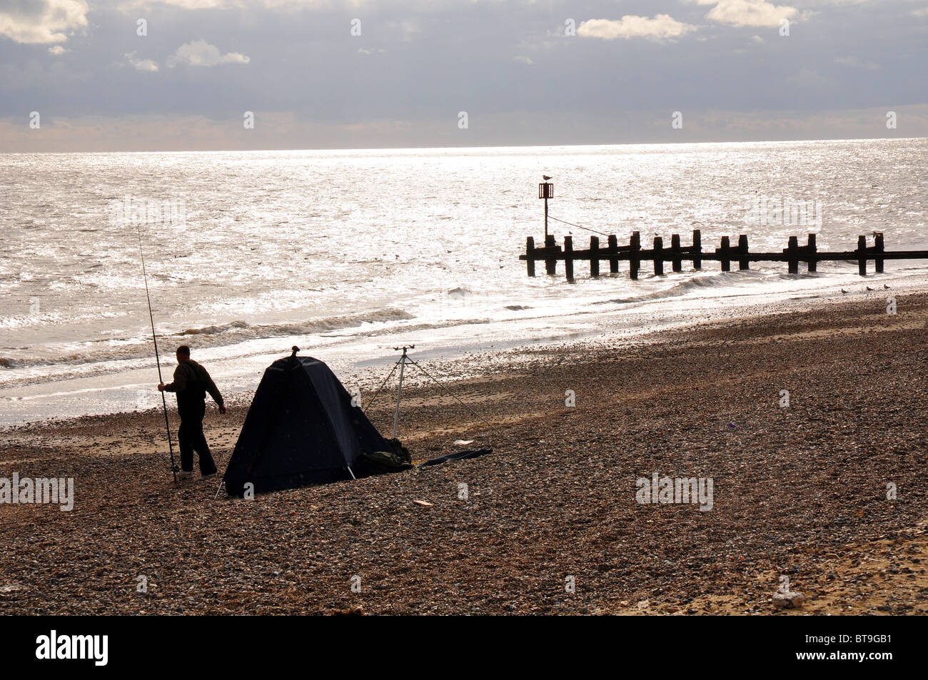 Fishing on the beach hi-res stock photography and images - Alamy