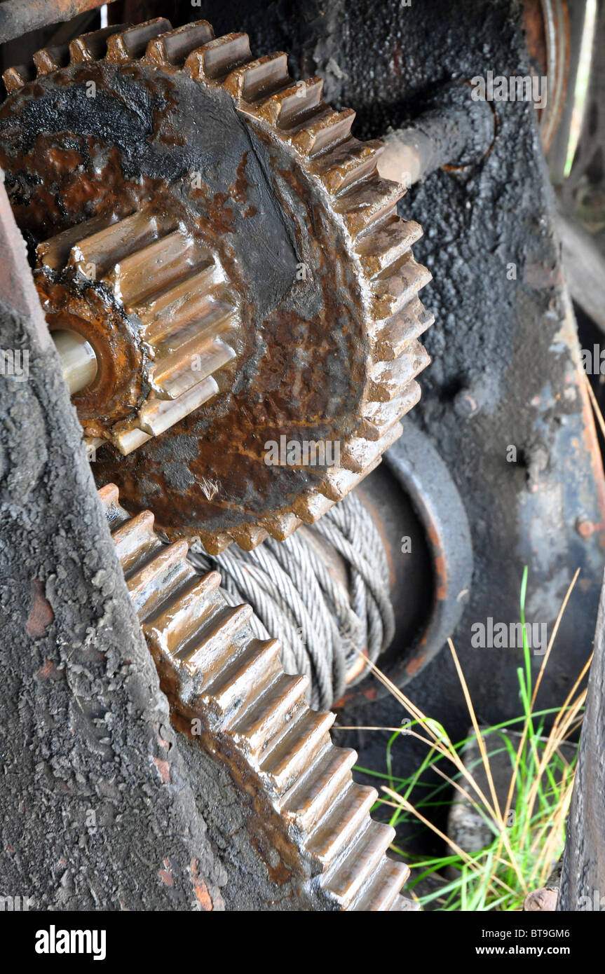 Dunwich, Suffolk, England: winch on the beach Stock Photo - Alamy