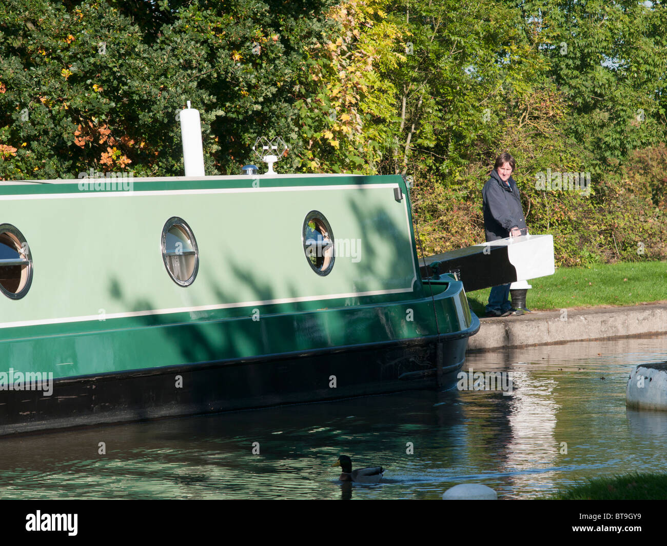 grand union canal hatton flight of locks warwickshire midlands england ...