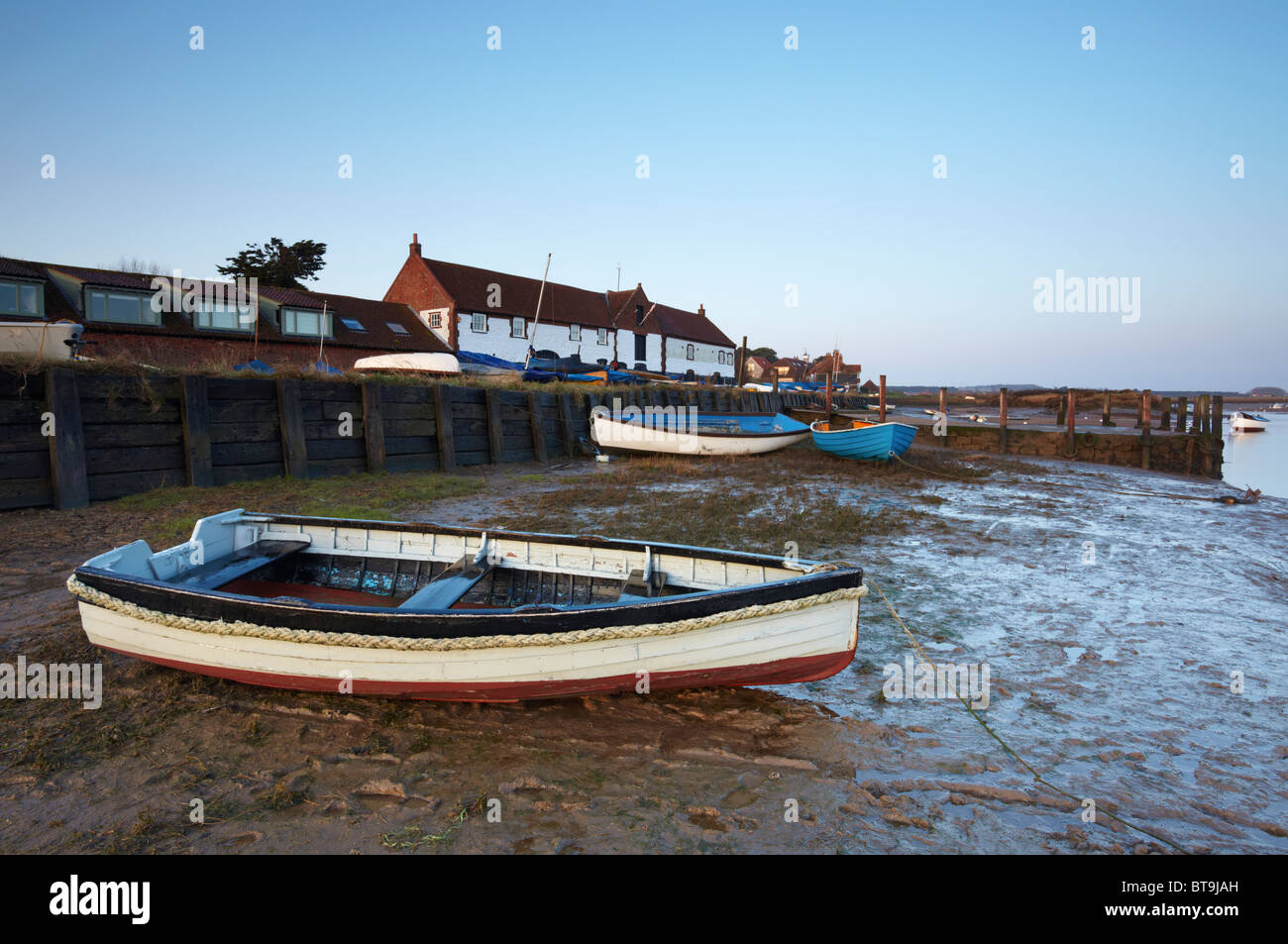 Burnham Overy Staithe on the North Norfolk Coast Stock Photo - Alamy